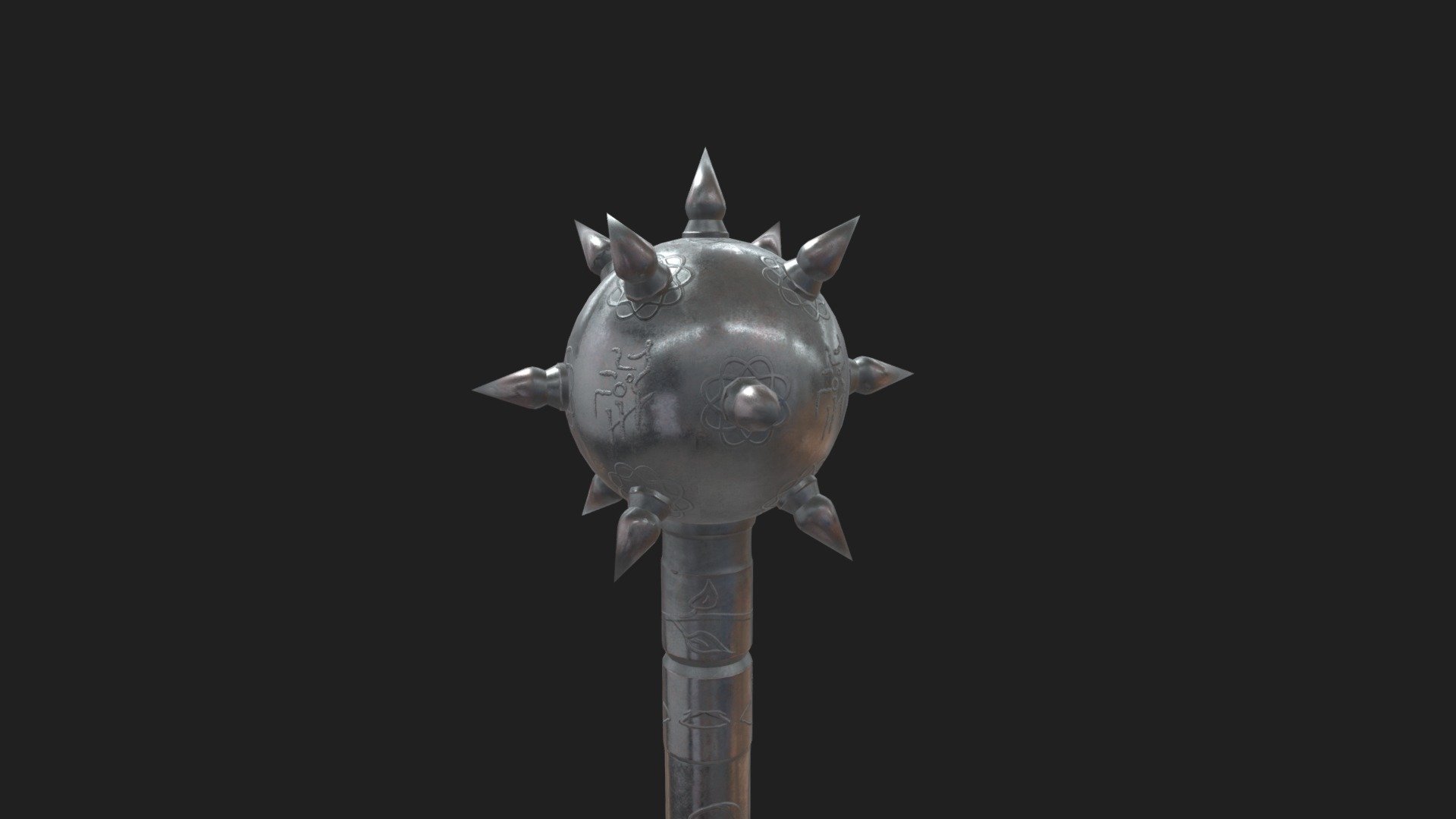 Morningstar Mace - Download Free 3D model by CaesarXVI [7d43b79 ...