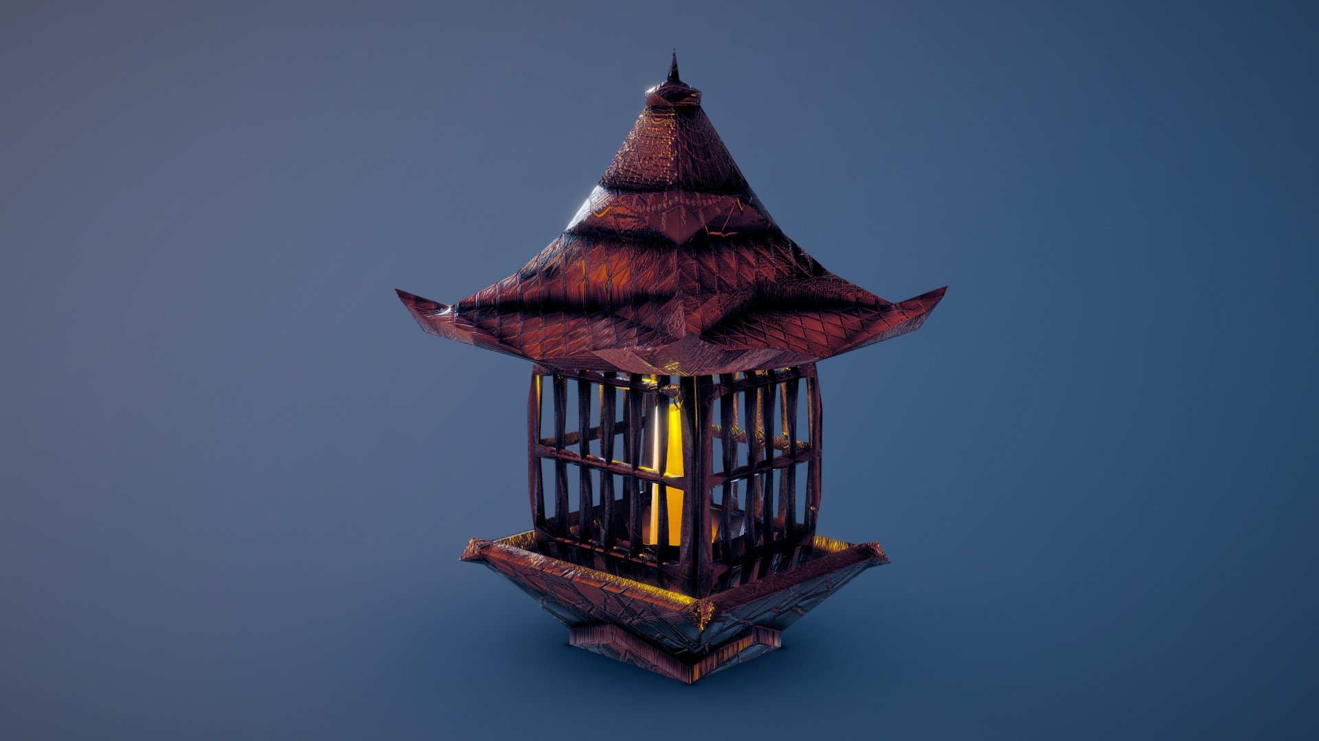 Low poly decorative candle lantern - Download Free 3D model by Orpind ...