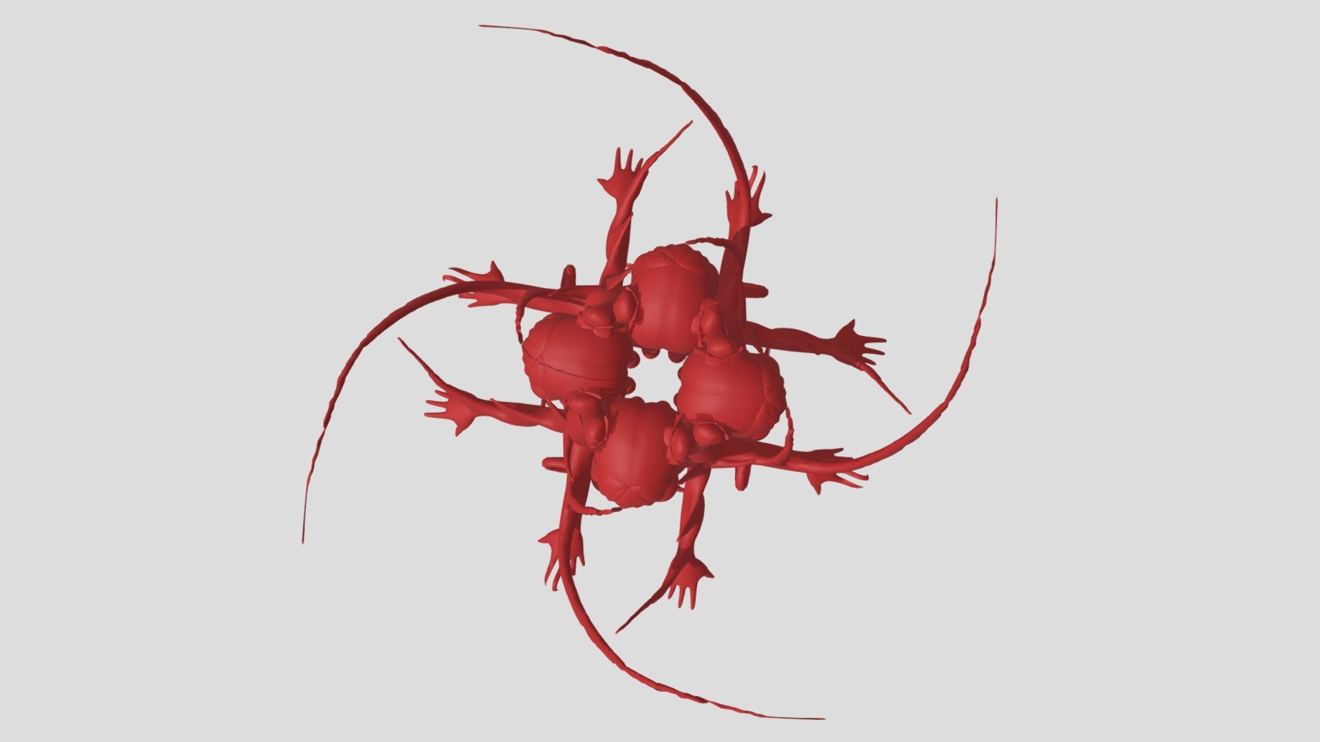 Red Human Bug - 3D model by TOY Studio (@toy_studio) [7d443a2] - Sketchfab