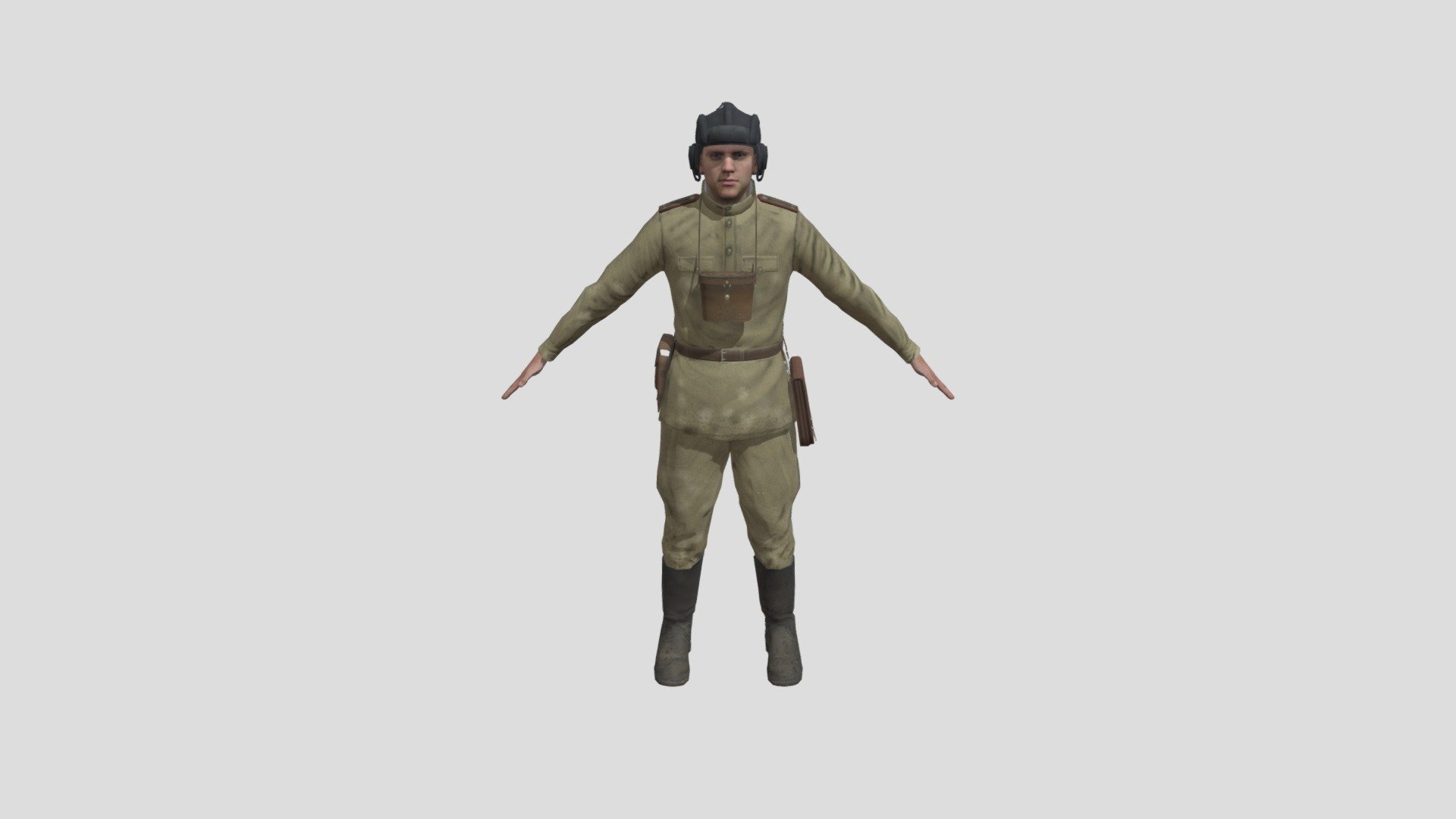 Russian tank crew - Download Free 3D model by Chernov-Egor [7d447e0 ...