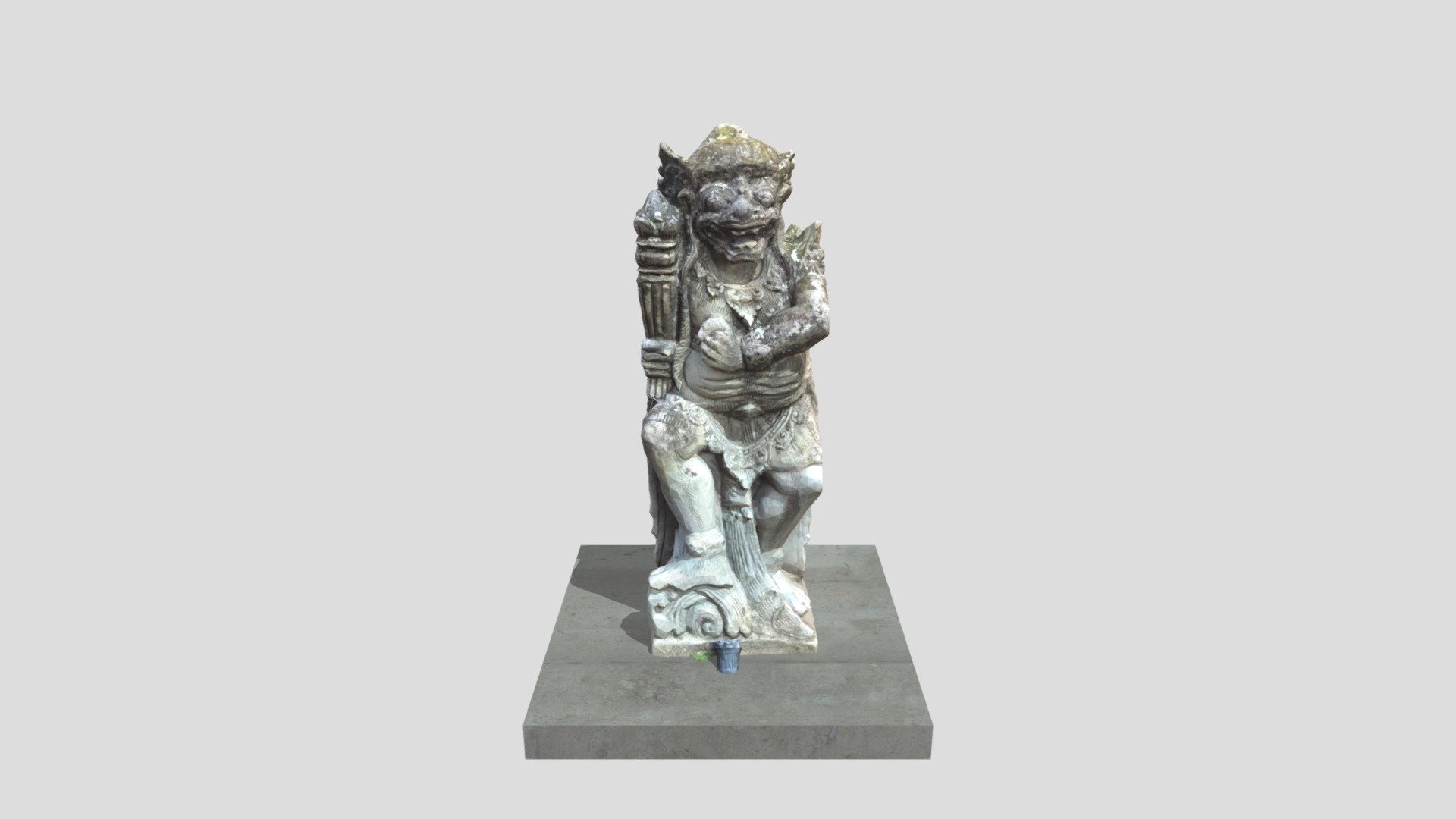 Patung Dwarapala - Download Free 3D model by nusaheritage.id ...