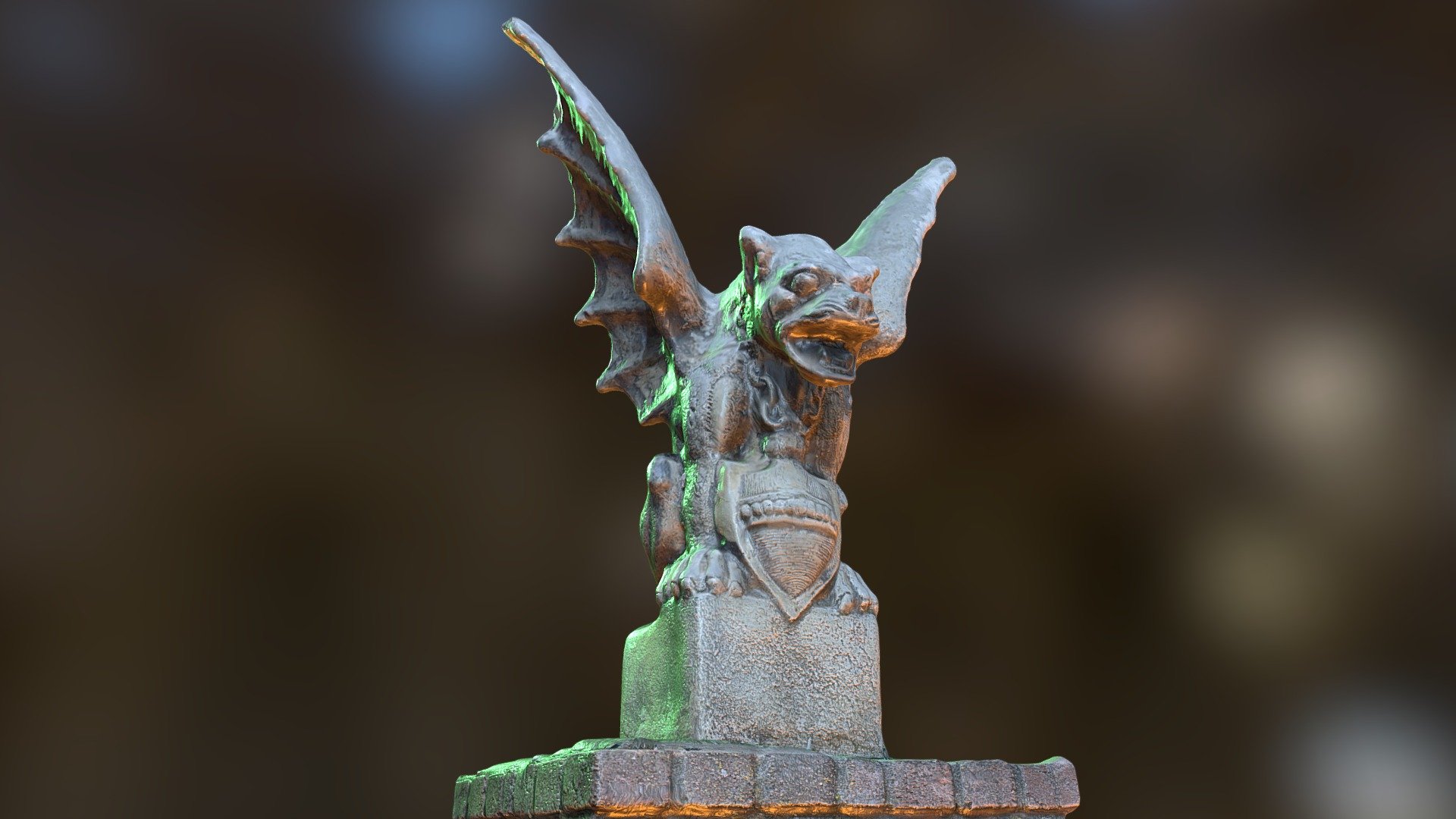 Gargoyle Entry Statue - Buy Royalty Free 3D model by MADD Designs ...