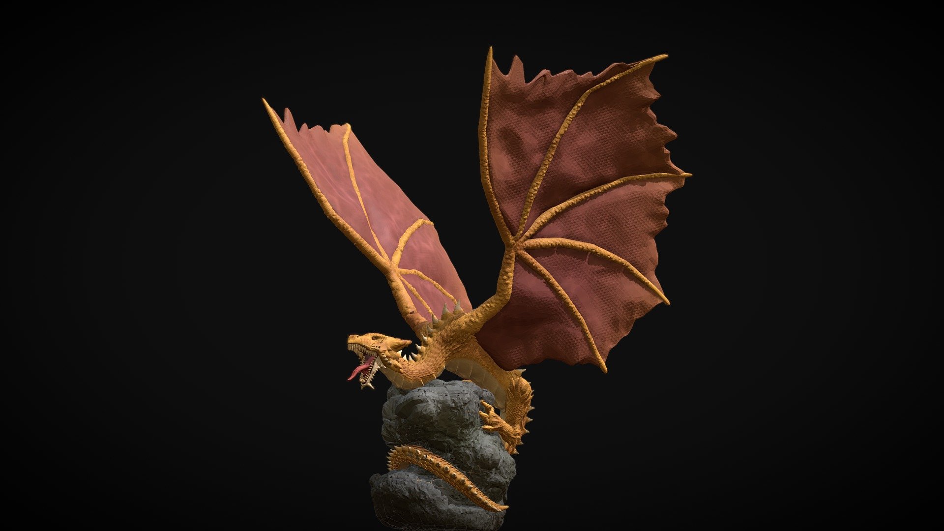 Angry Dragon - 3D model by Verdant (@verdant.stu) [7d44e47] - Sketchfab
