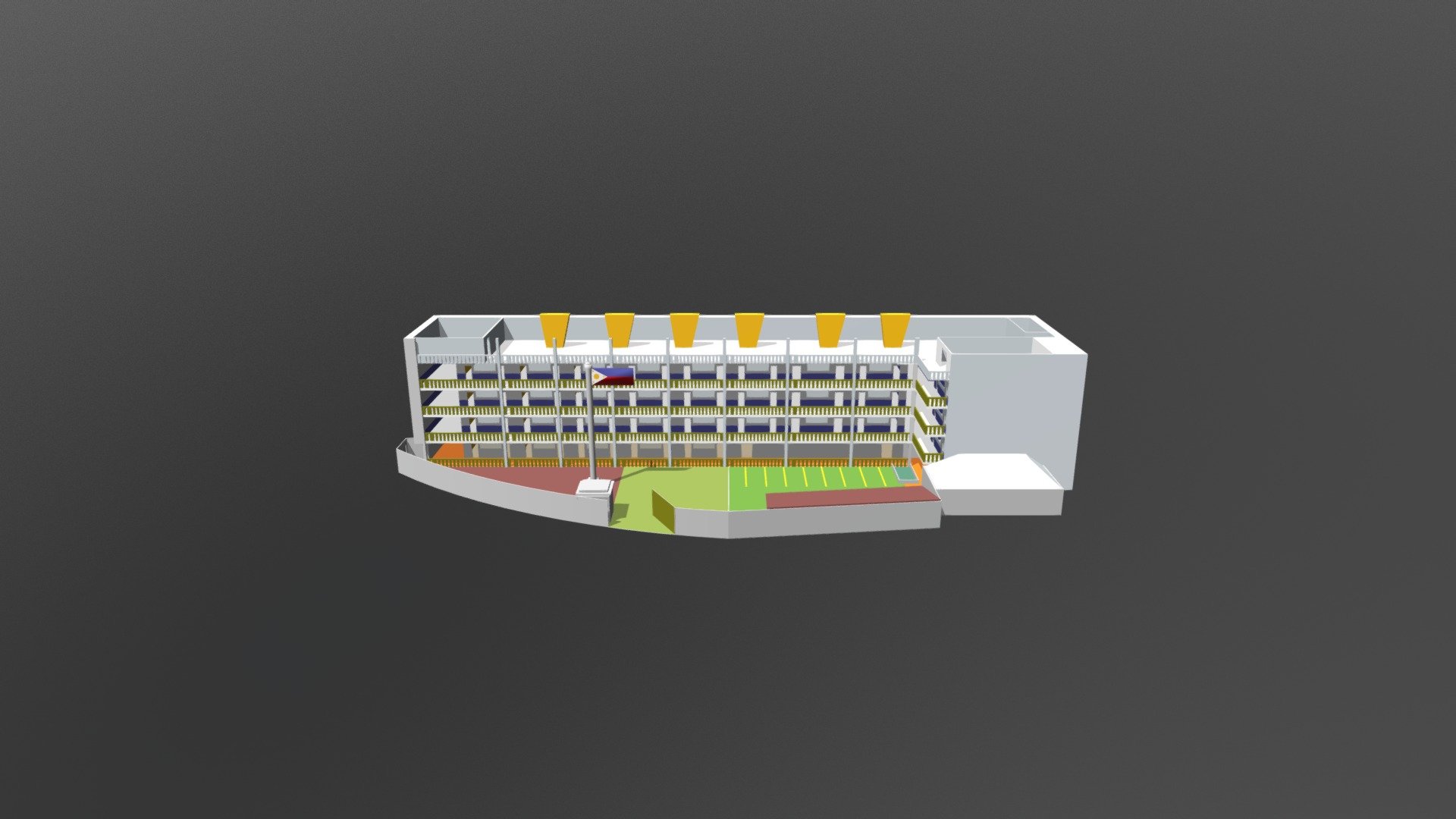 JRU HighSchool Building - Download Free 3D model by DigitalTeamJHS ...