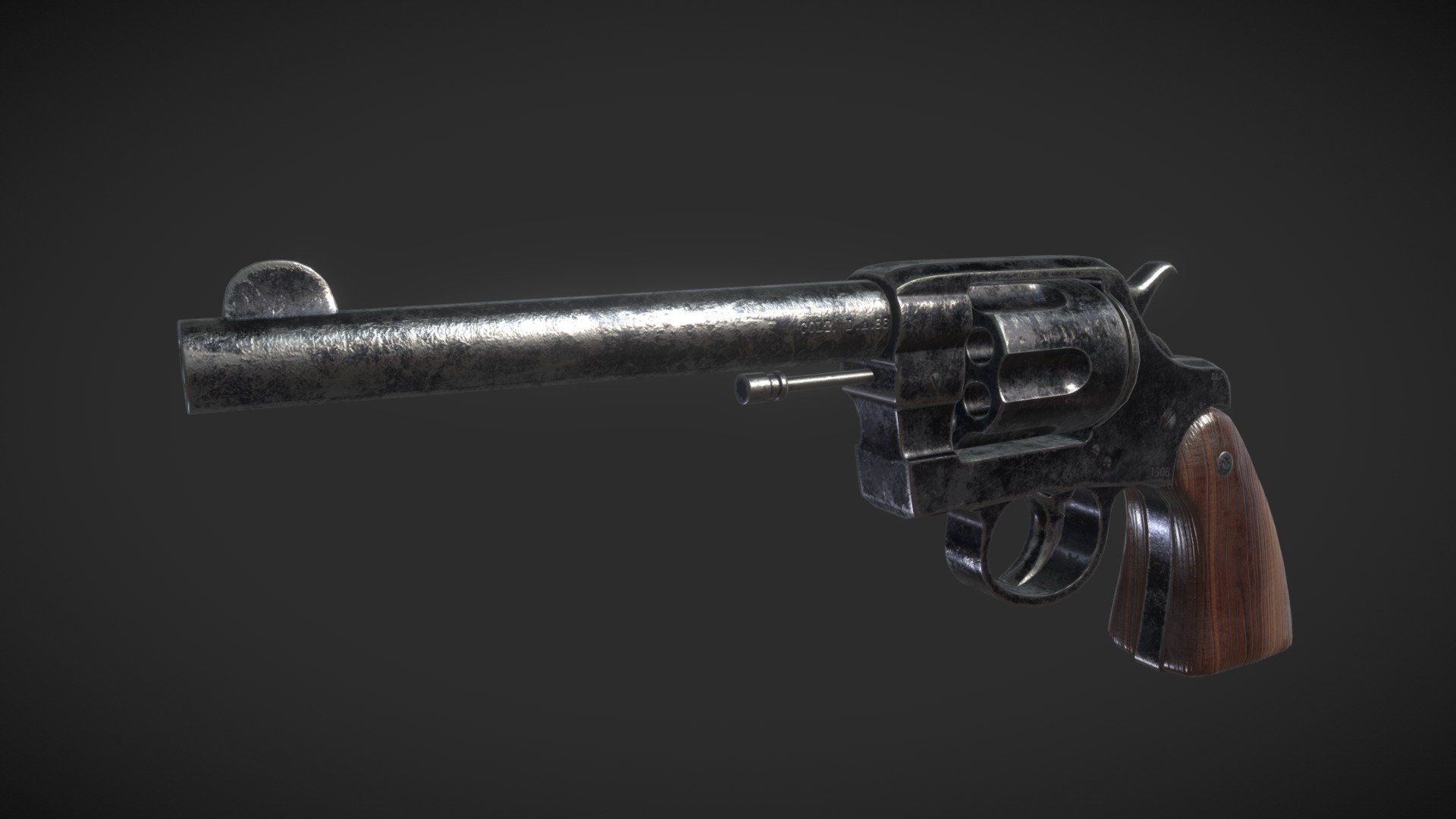 1908 COLT Revolver - 3D model by ArcRift [7d483c4] - Sketchfab