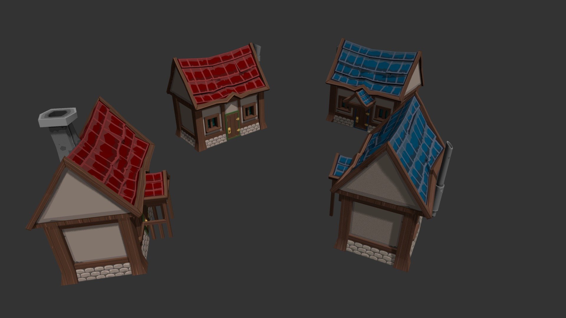 TGF Houses - 3D model by boomerangpython [7d49c18] - Sketchfab