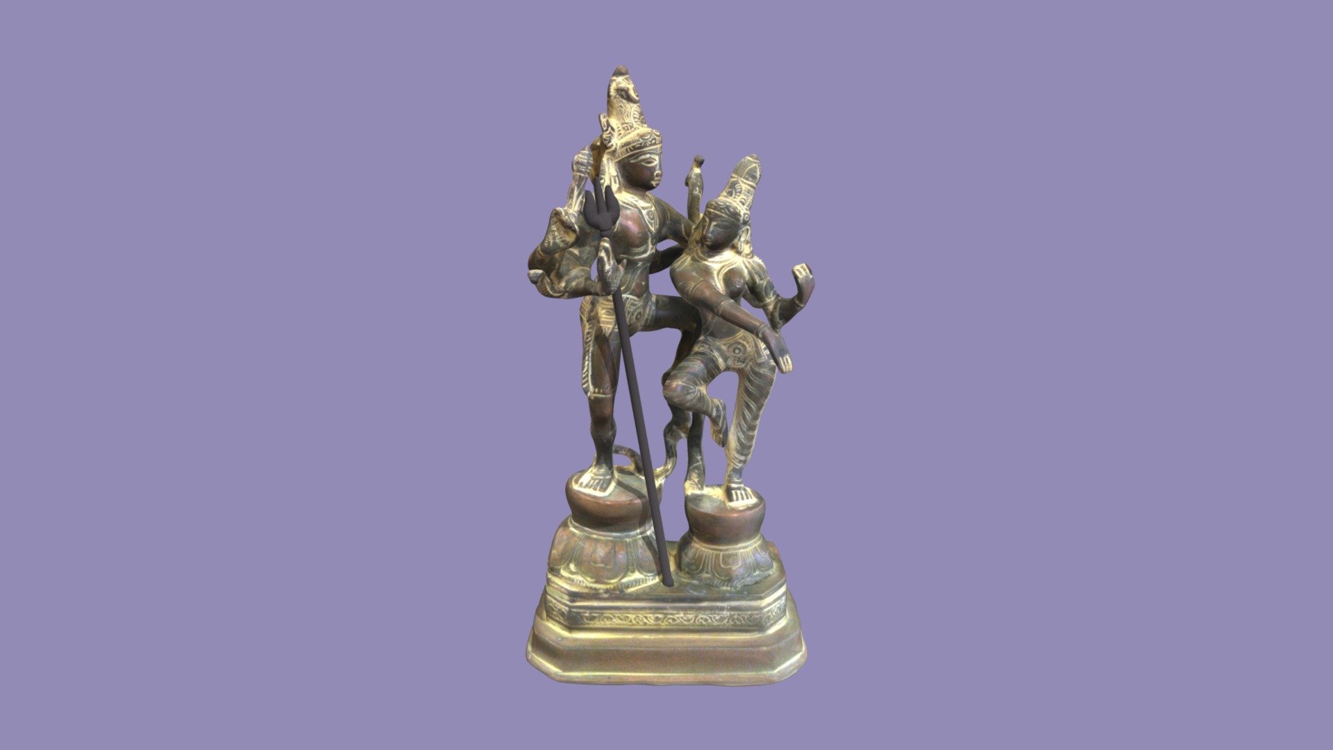 Shiva and Parvati 3D Model - Download Free 3D model by Premananda ...