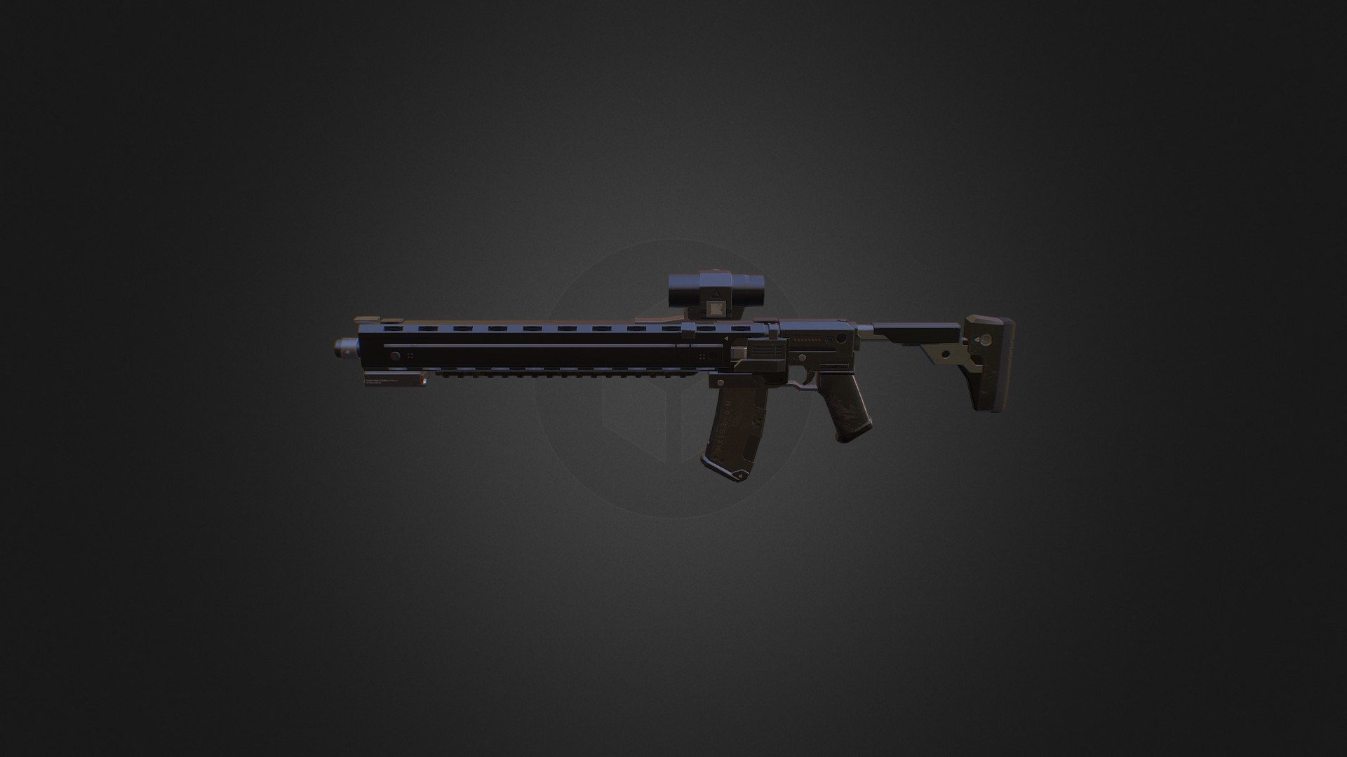 Long Rifle - 3D model by Aesura [7d4ce70] - Sketchfab