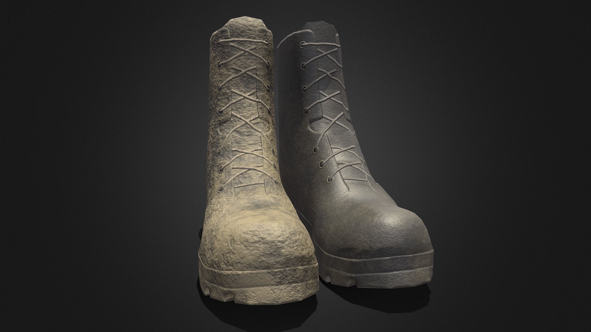 Dirty Boots (Low poly) - Download Free 3D model by Ya (@Yarik16 ...