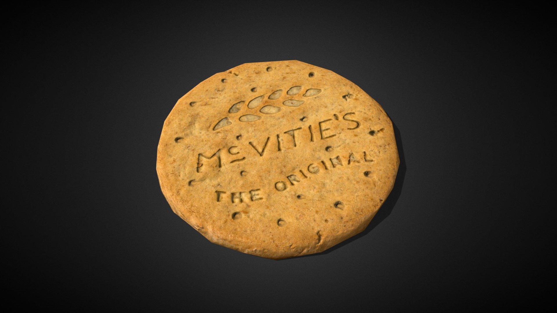 Digestive Cookie/Biscuit (Photoscanned) - Download Free 3D model by ...