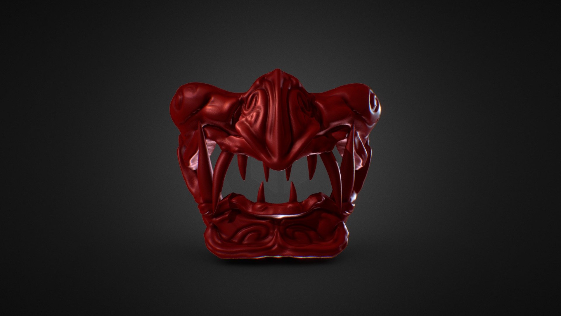 Oni Mask - Download Free 3D model by B41dur [7d4f60c] - Sketchfab