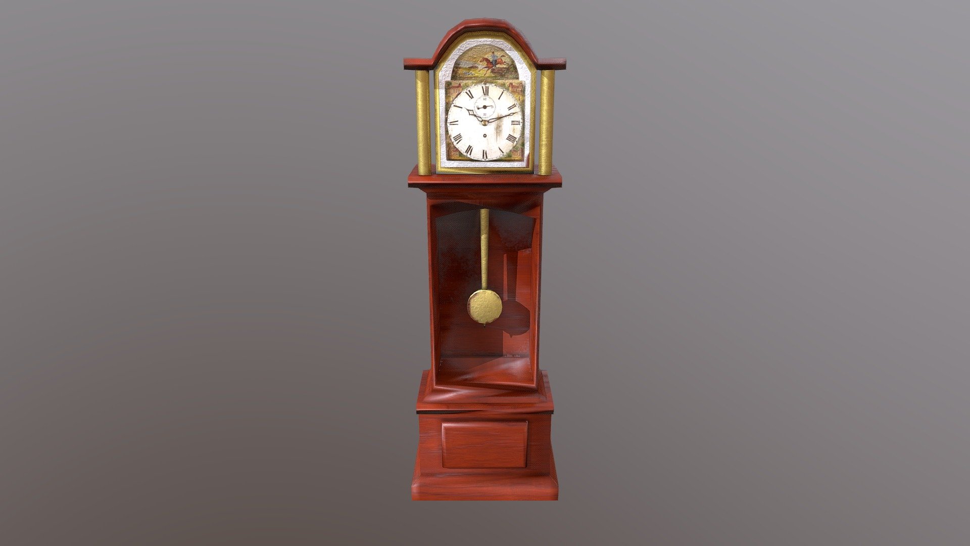 Grandfather Clock - Download Free 3D model by jfrigo [7d50396] - Sketchfab