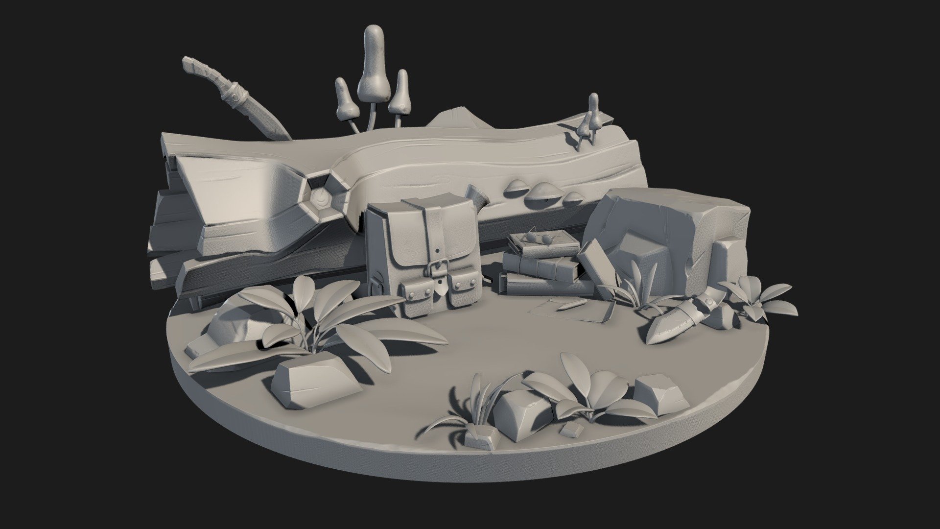 Adventurer's Camp [Diorama Sculpting Exam] - 3D model by Seliene Paas (@selienepaas) [7d5166a ...
