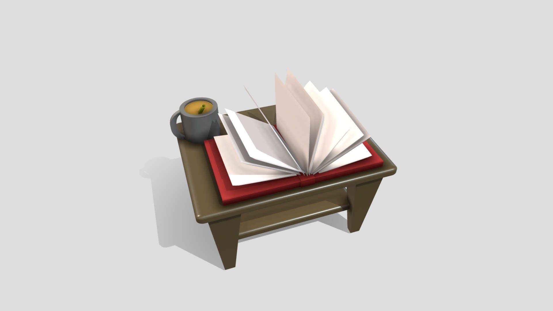 Table With Stuff - Download Free 3D model by PurplePerson ...