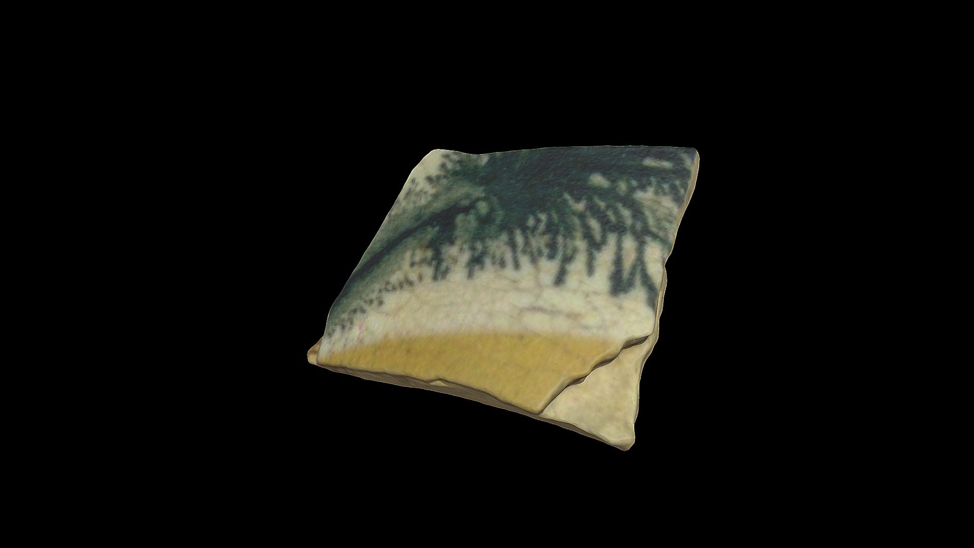 Green Mocha Body Sherd - 3D model by MDOTarchaeology [7d53dc9] - Sketchfab