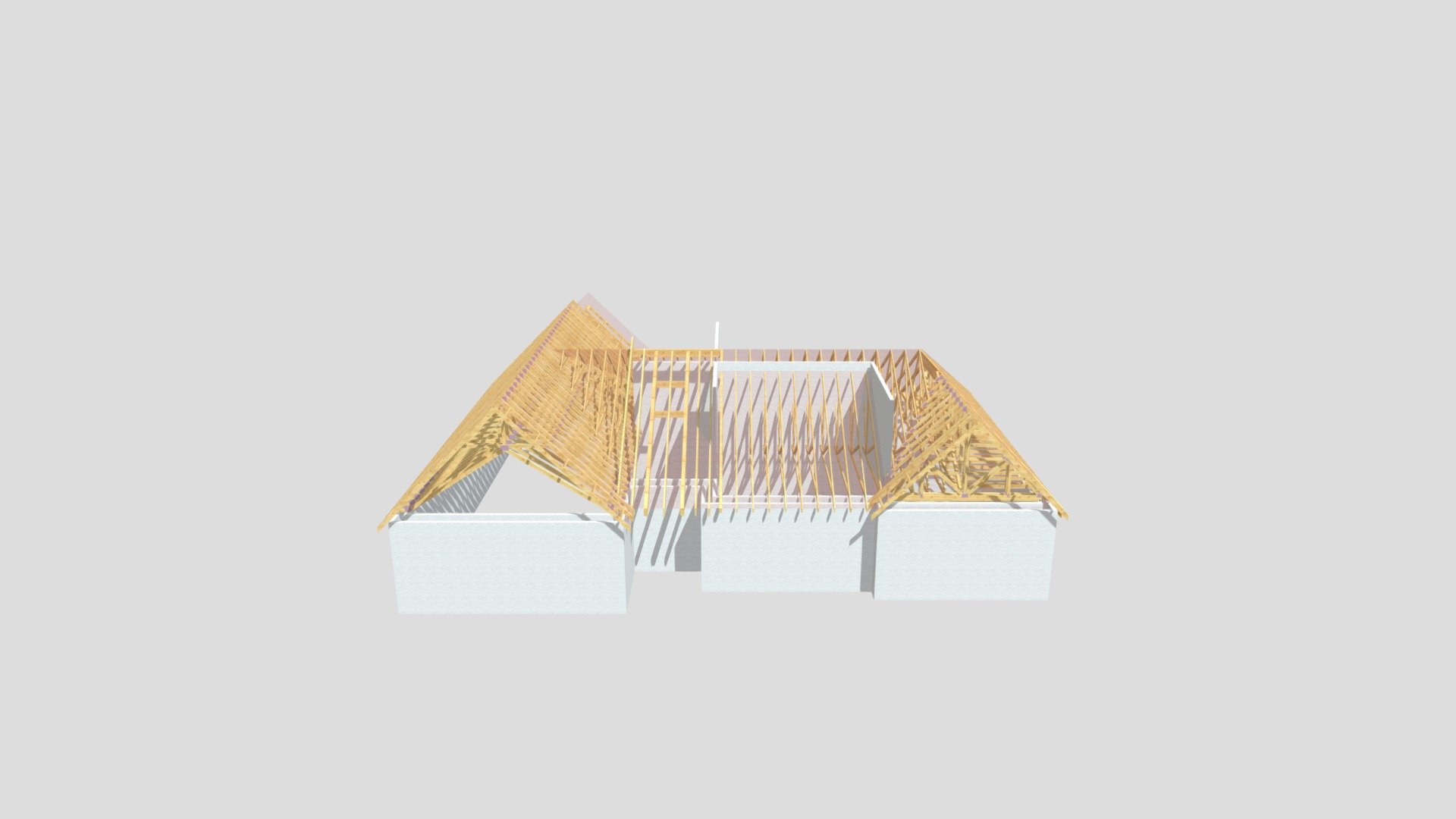 Vaulted roof with cut section - Download Free 3D model by b.ballyglass ...