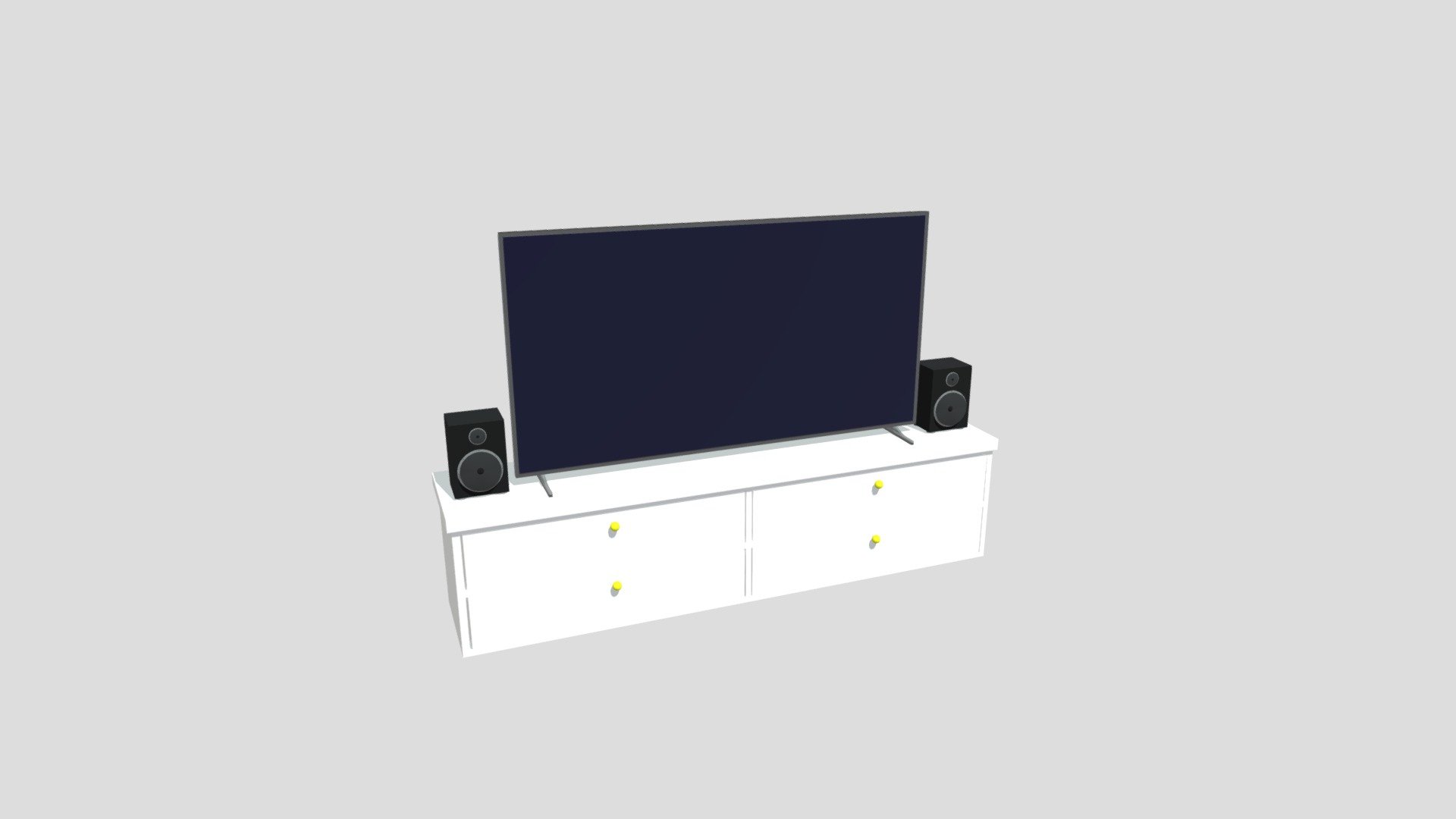 TV stand - Download Free 3D model by Michele (@michelerispoli2009 ...