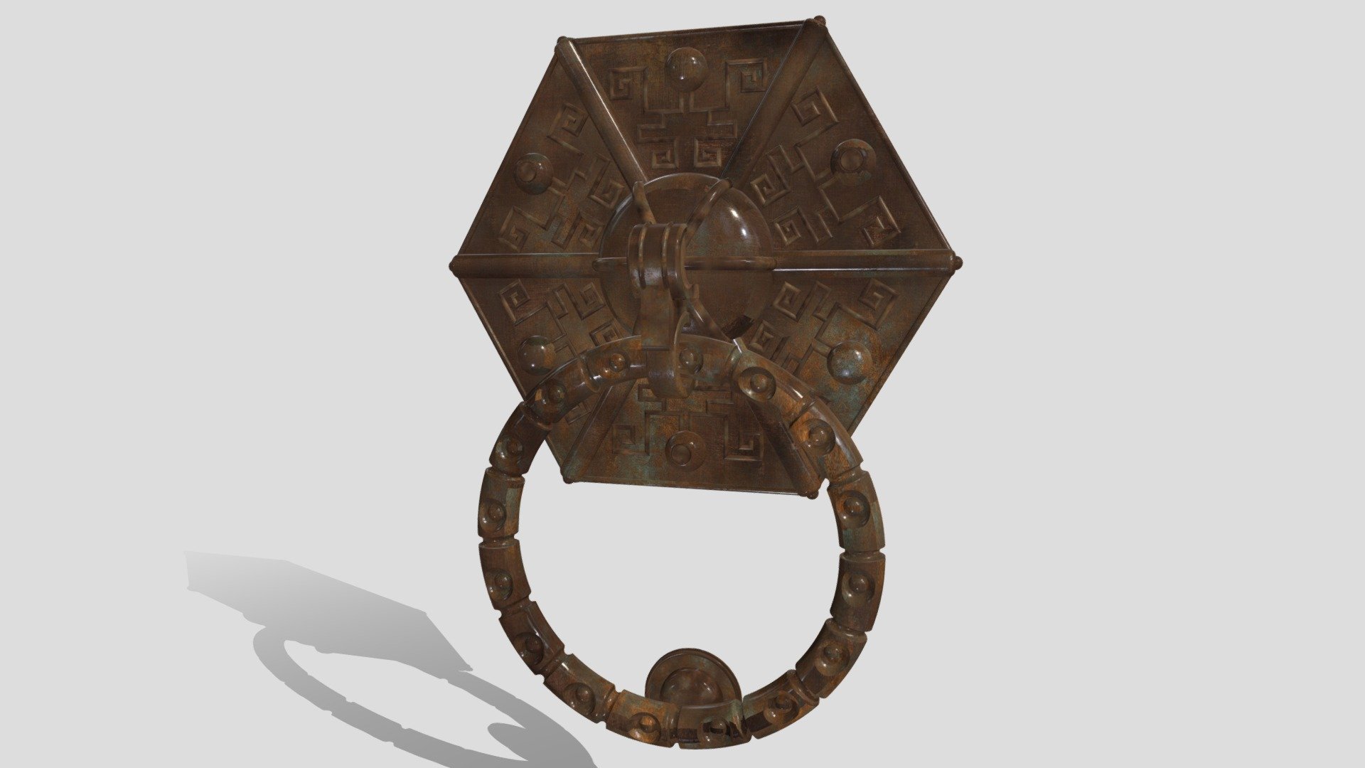 Chinese Door Clapper - 3D model by 3DGuy86 [7d5ba7b] - Sketchfab