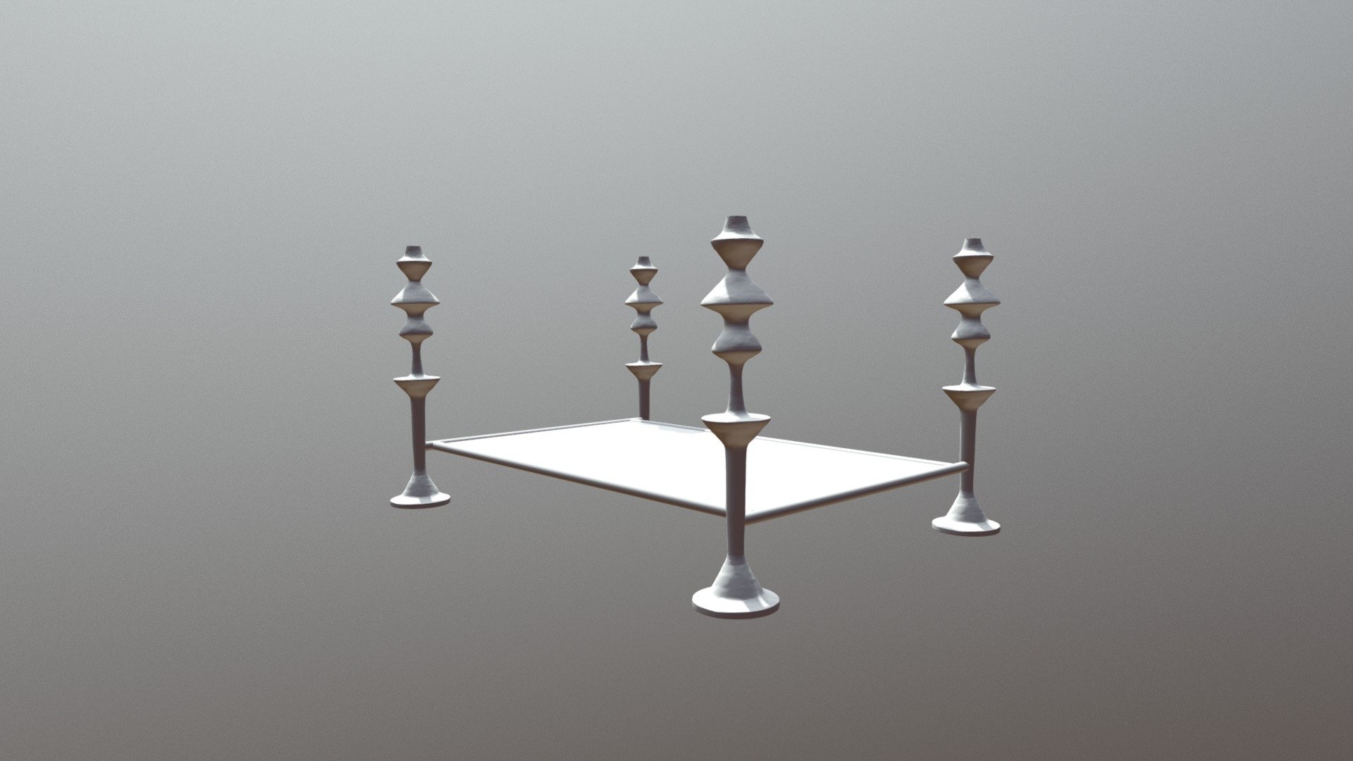 Plaster Bed Frame - 3D model by lilycalaway [7d5f710] - Sketchfab