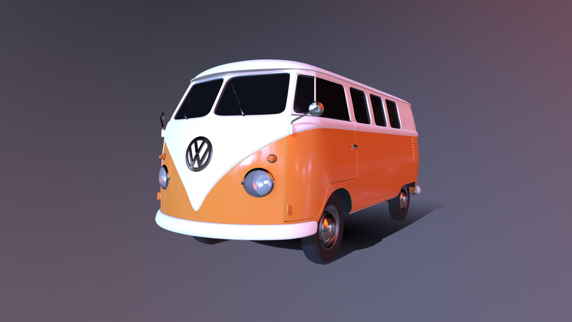 Volkswagen Transporter T1 - Bus - Buy Royalty Free 3D model by Render ...