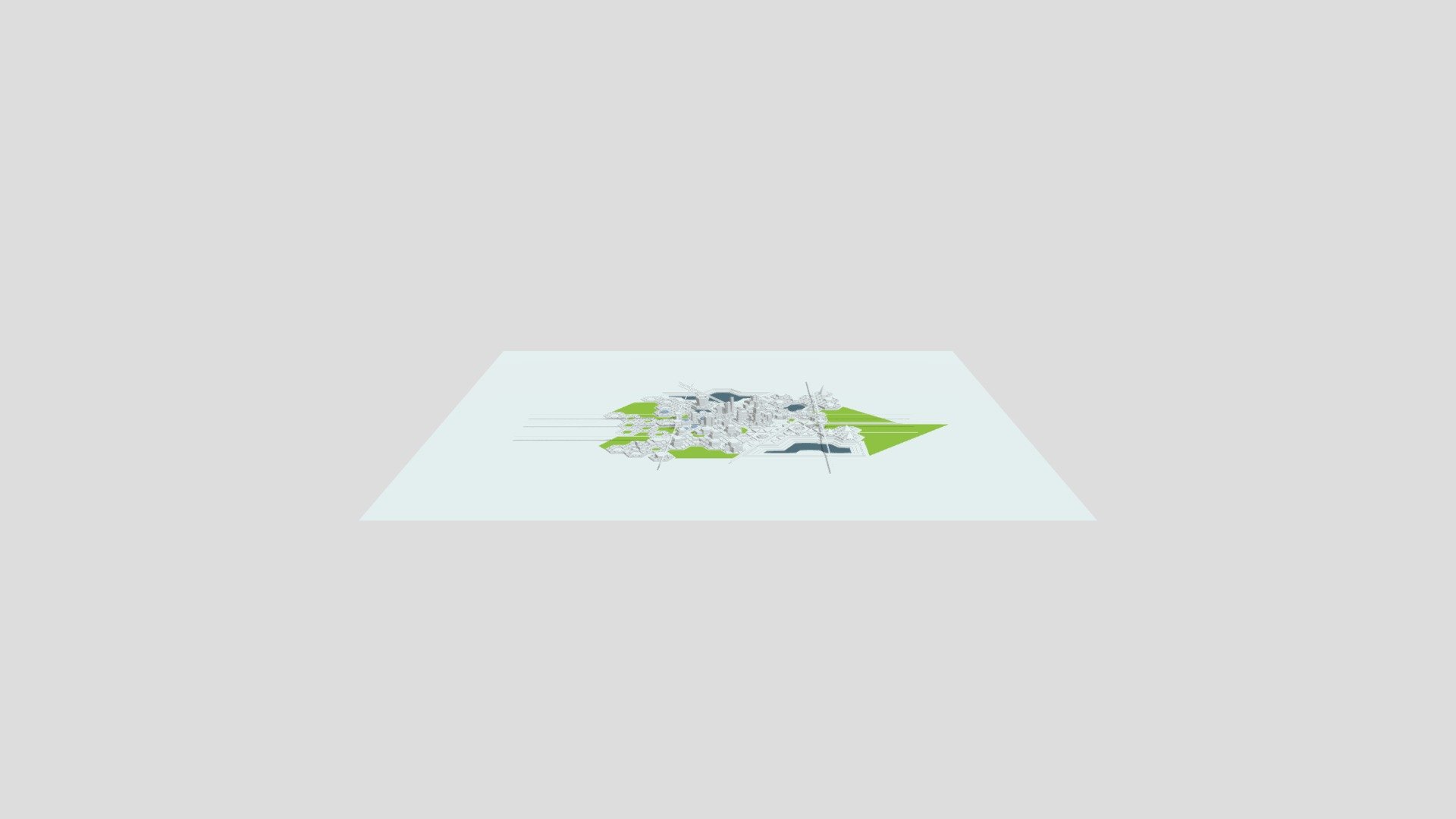 Geometric City - 3D model by myblockcities [7d61df2] - Sketchfab