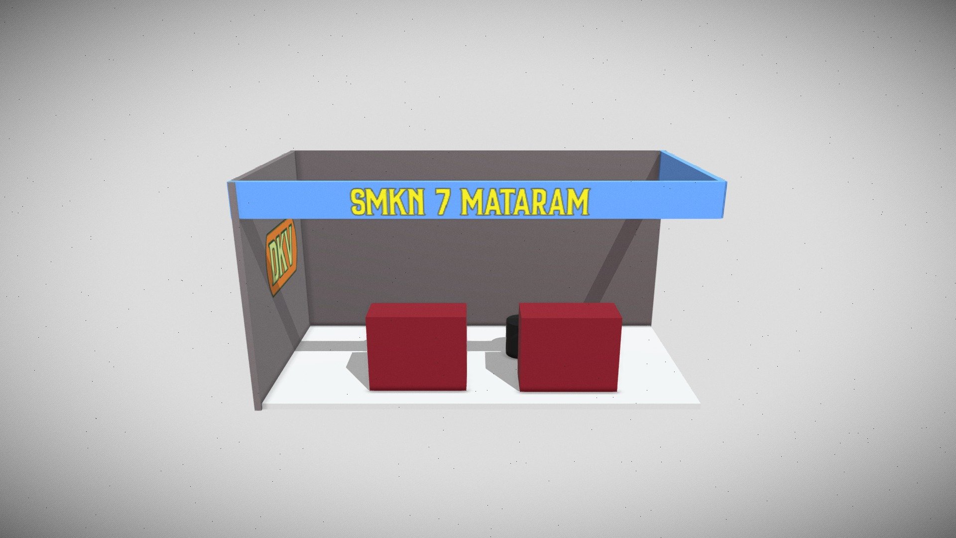 booth 3 - Download Free 3D model by komangyogi [7d62a5a] - Sketchfab