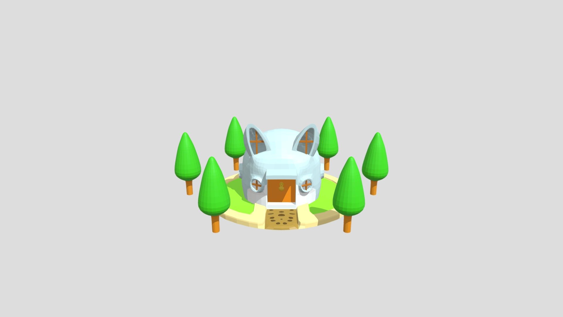 Rumah Neko_Animation - 3D model by variantodwisaputra [7d64332] - Sketchfab