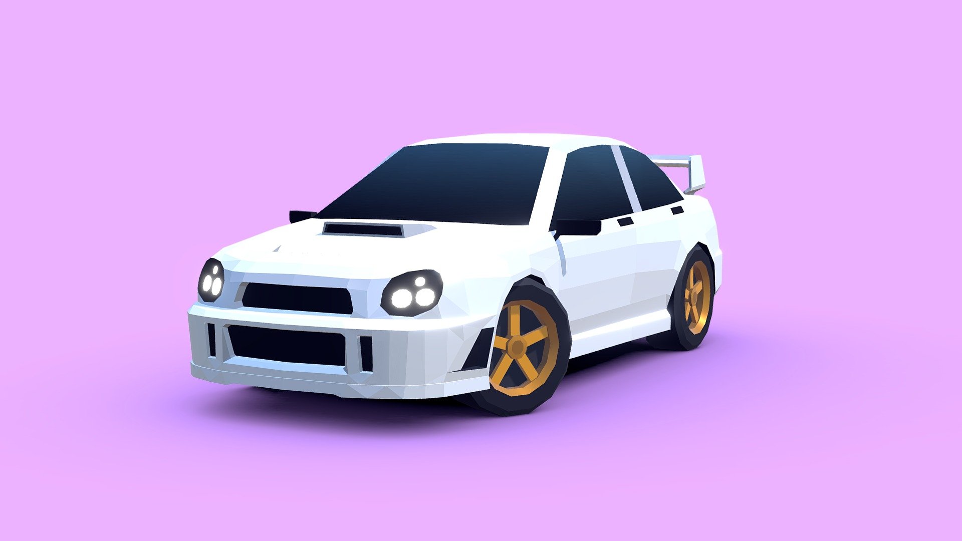 Bugeye: Low Poly Rally Car 2002 - 3D model by SunsetStudio [7d6593c ...