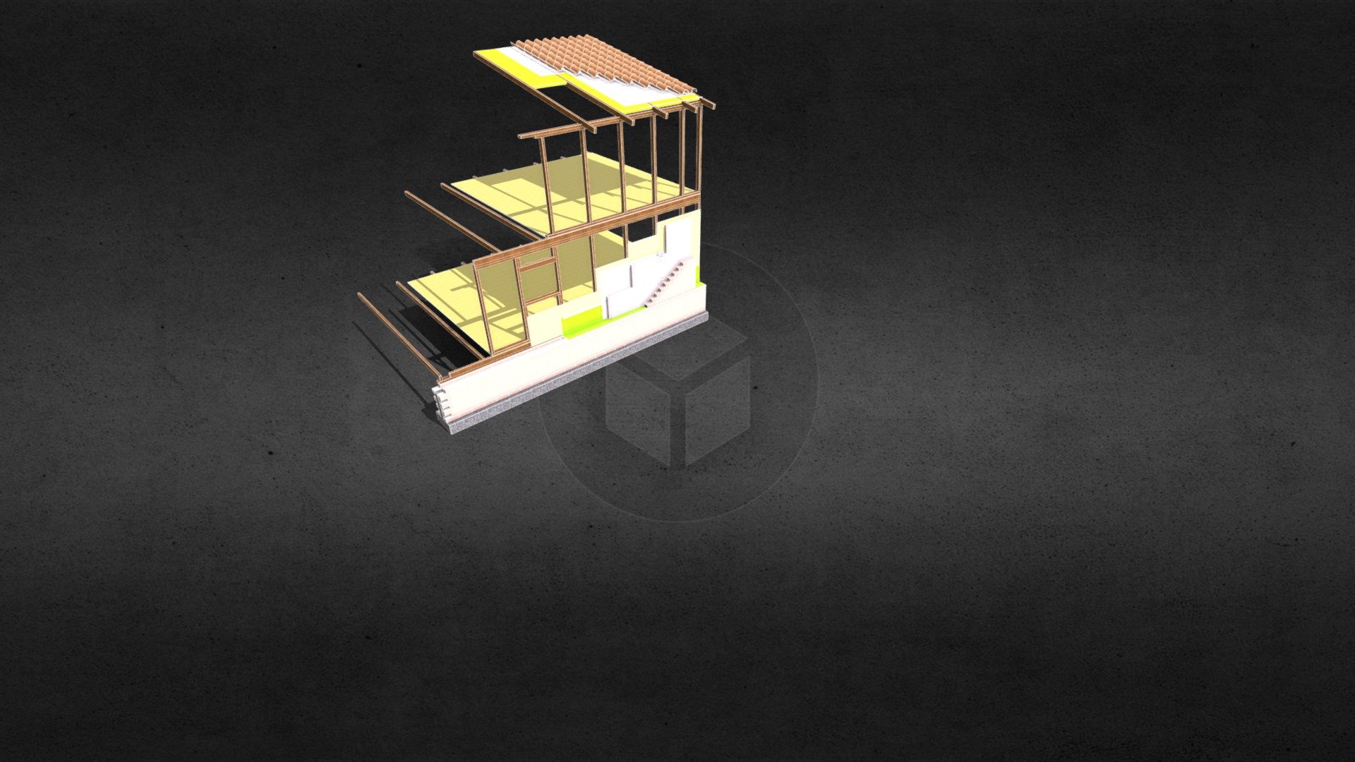 Timber framing - 3D model by Egstructures [7d65b3d] - Sketchfab