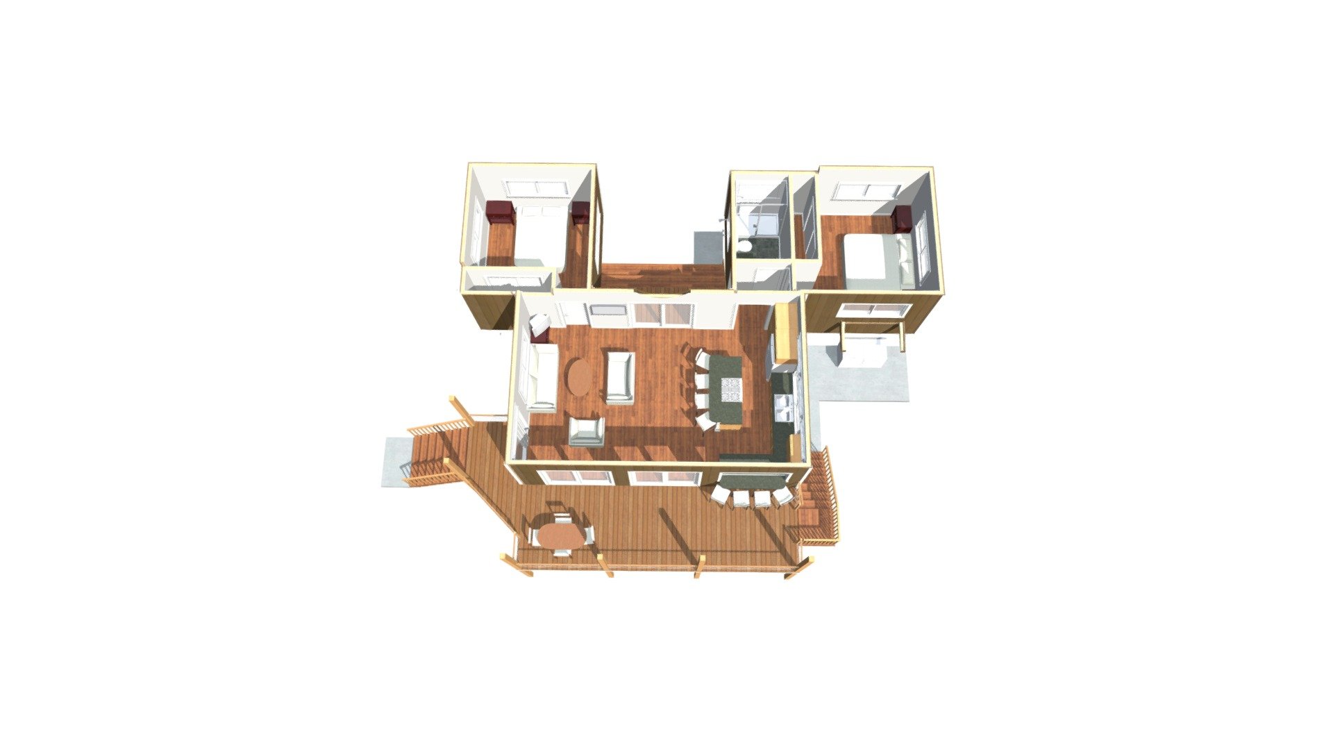 North Star PLAN 1 FLOOR VIEW - 3D model by Pro Draft, Inc. (@prodraft ...