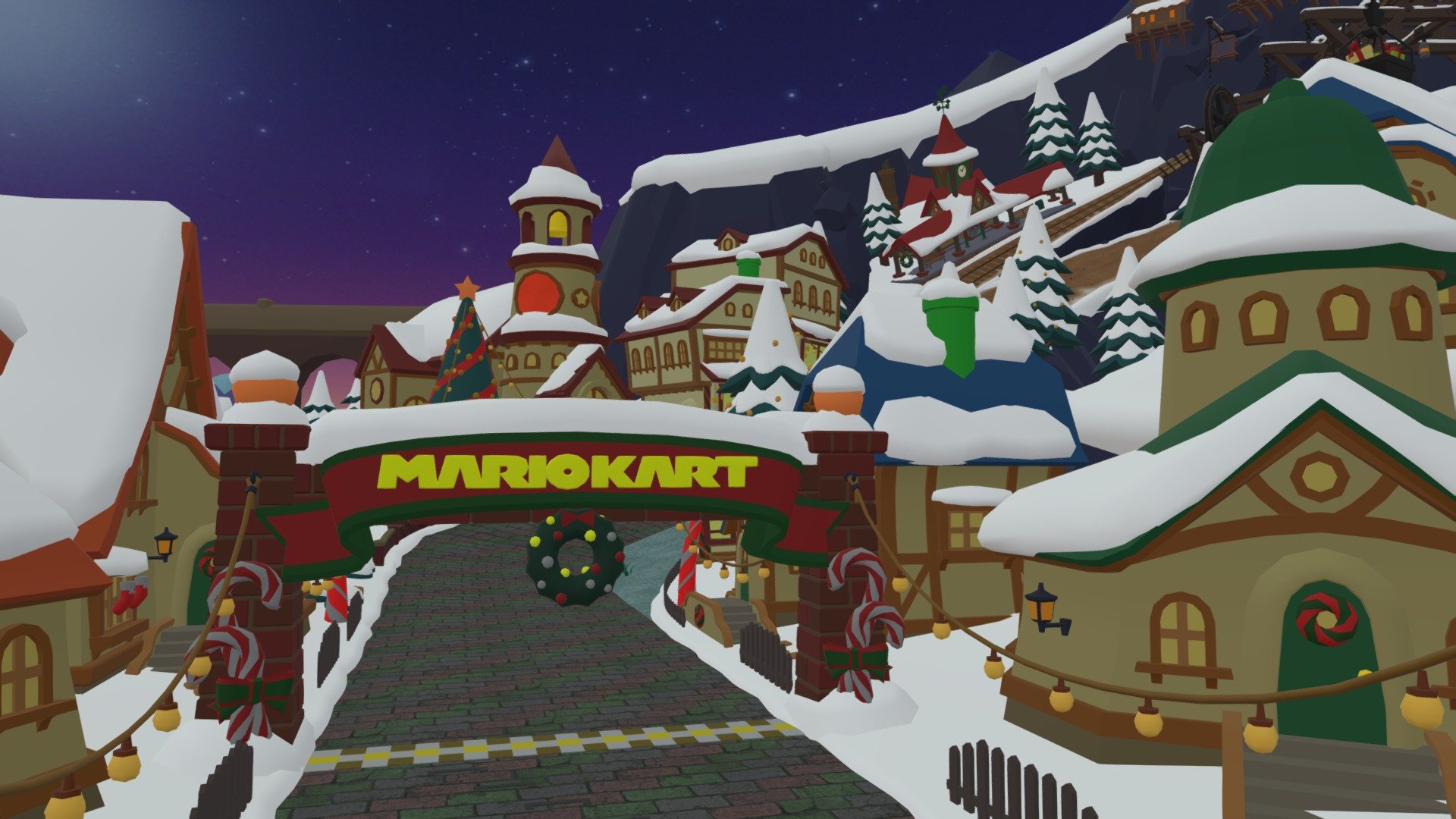Merry Mountain-Mario Kart 8 Deluxe - Download Free 3D model by Noah (@smiN5214) [7d66739 ...