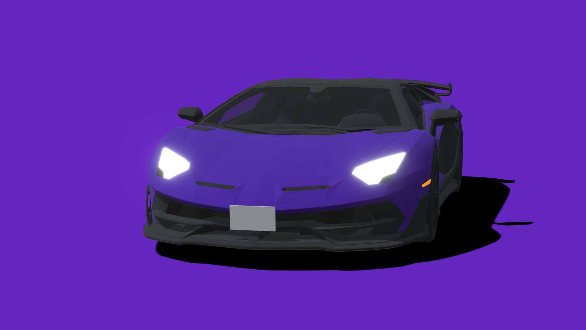 TOON Track : Lamborghini Aventador SVJ - 3D model by LePoint_BAT (@LePointBAT) [7d66784] - Sketchfab