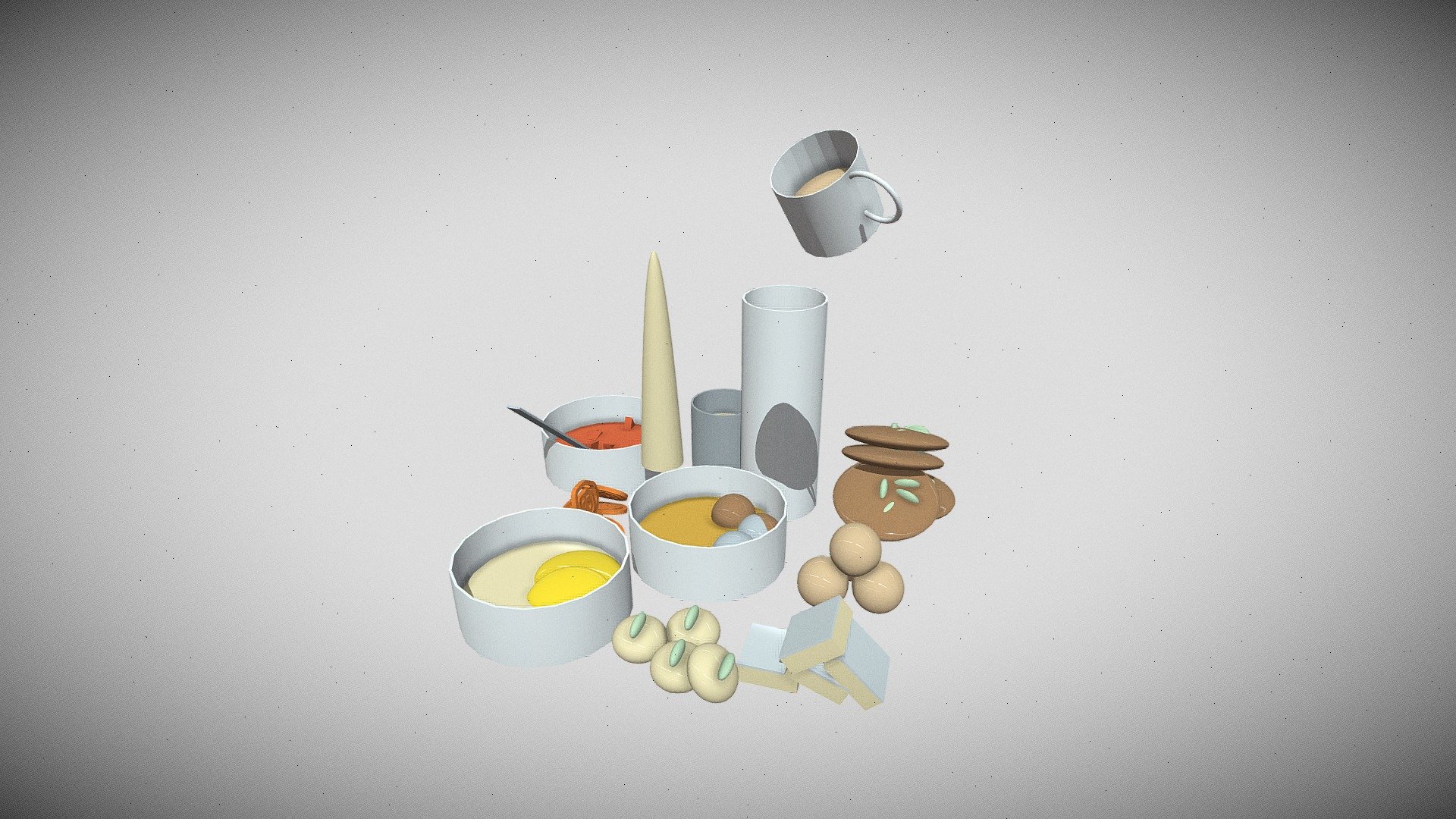 indian sweets and Mathai - 3D model by meow (@maxstorm560) [7d66d53 ...