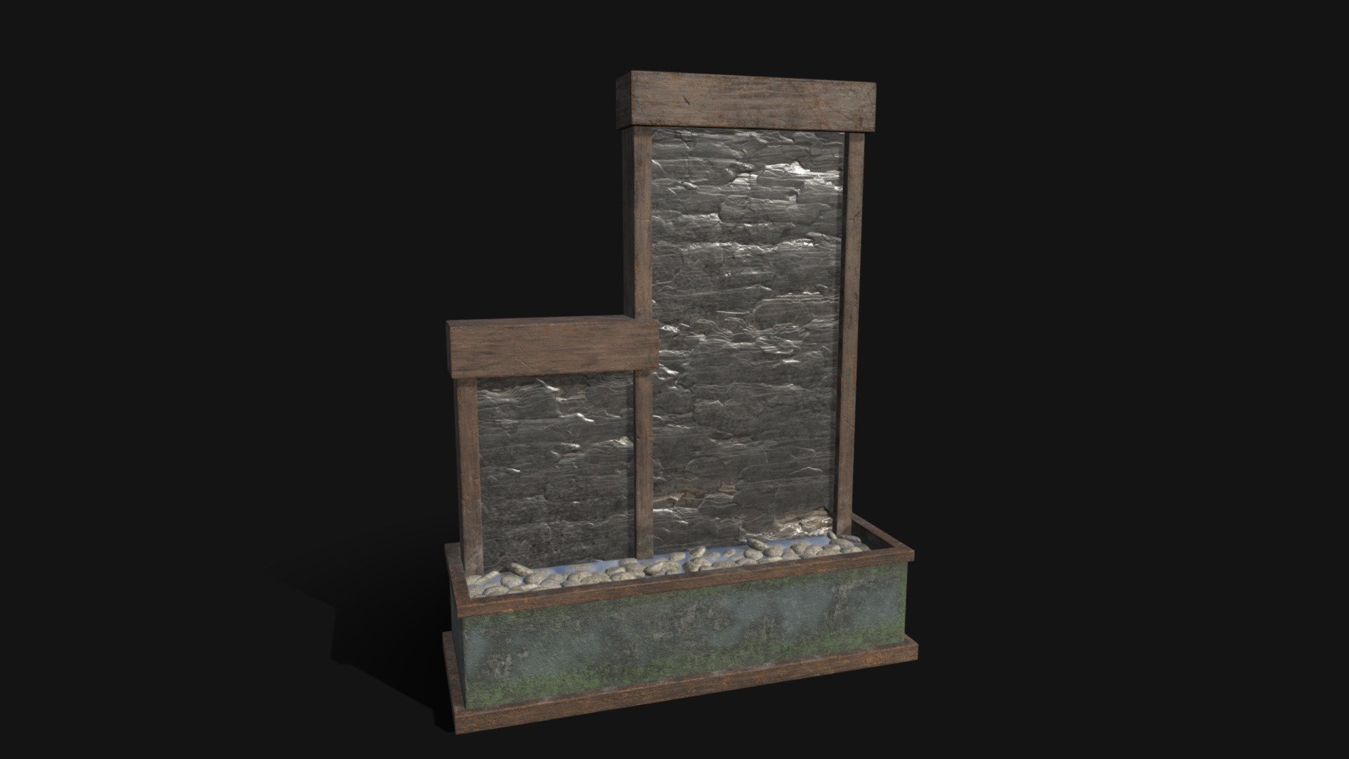 Zen Wall Fountain - Buy Royalty Free 3D model by Clockwork Creations ...