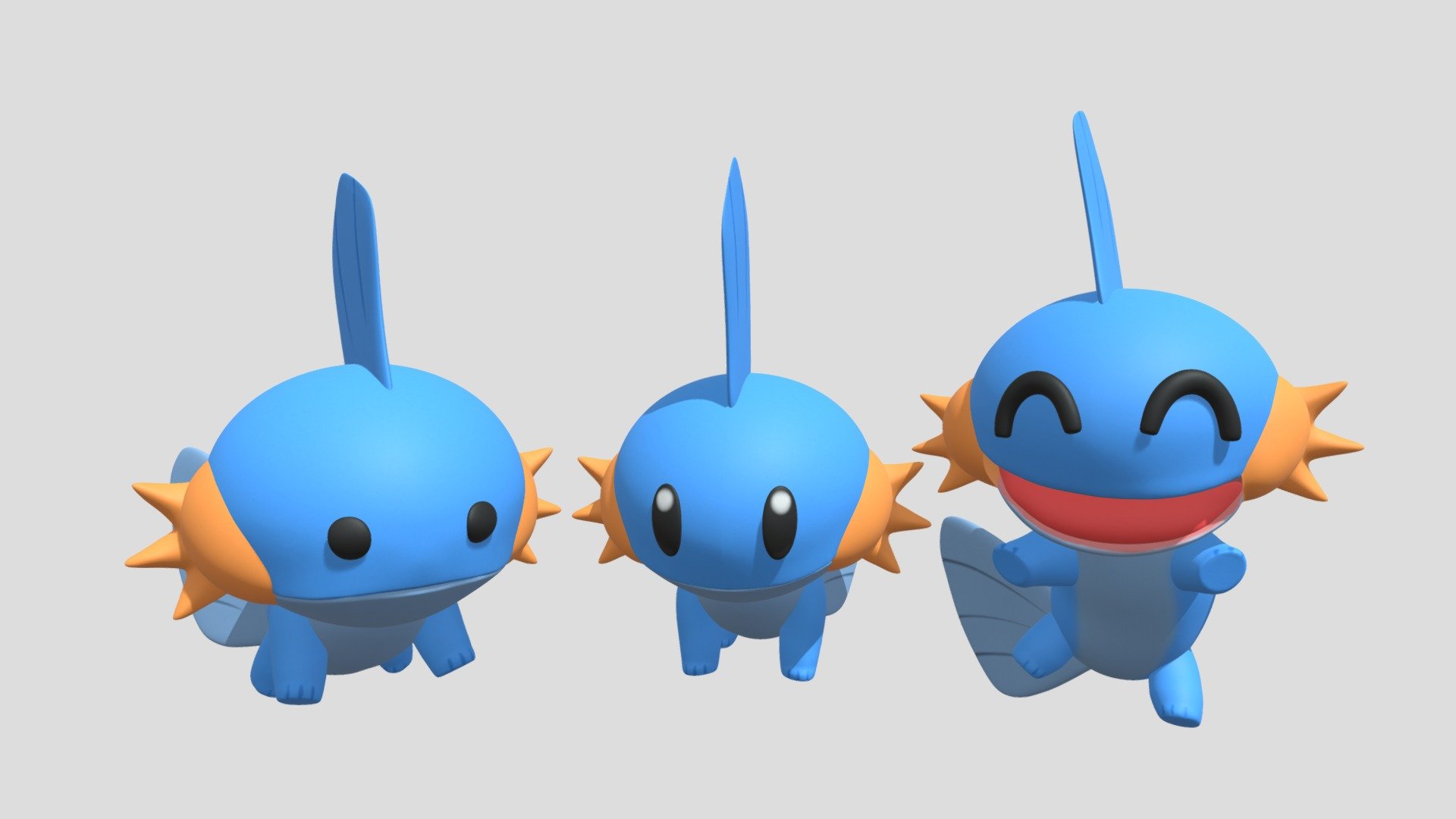 Mudkip - 3D model by gab.3dart [7d6b118] - Sketchfab
