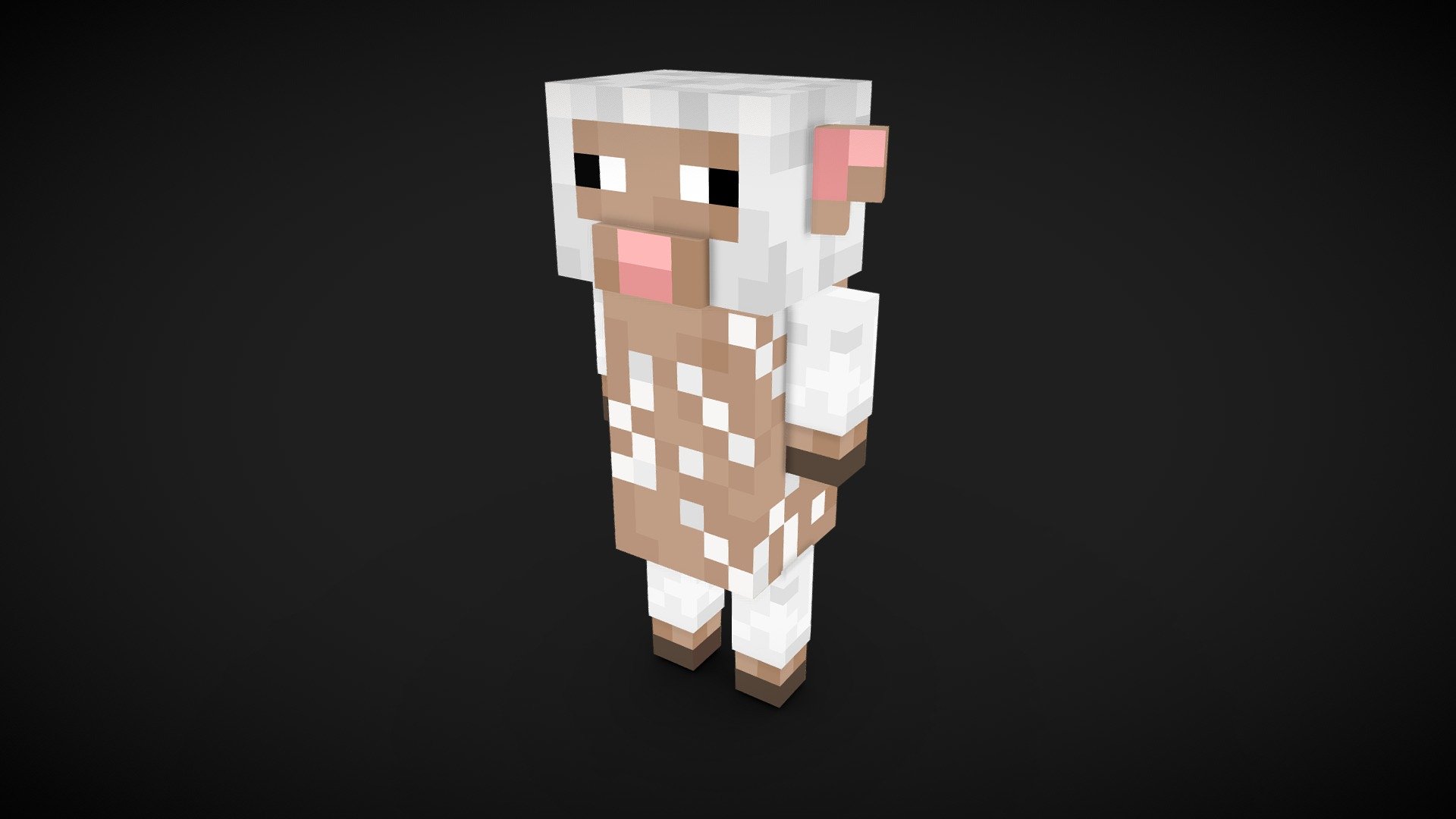 Sheep Villager - Base (Woolless) - 3D model by lycei [7d6d53a] - Sketchfab