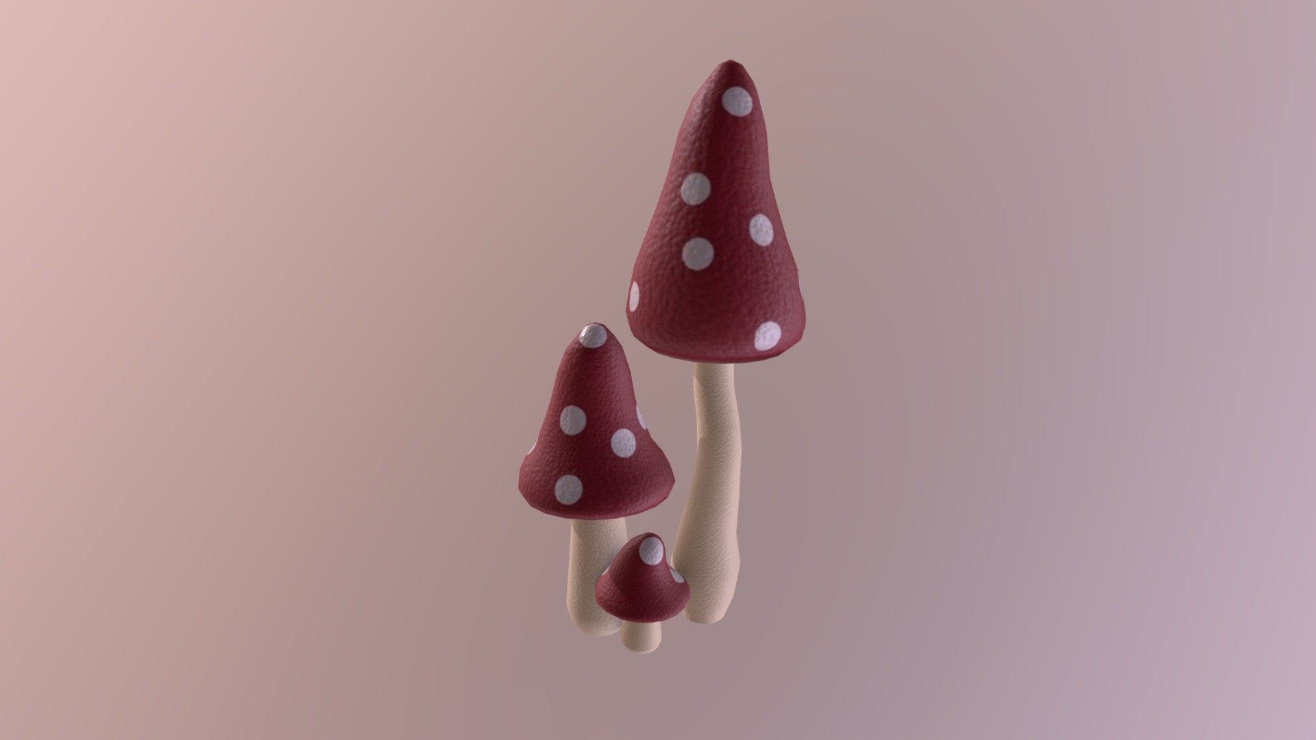 Toadstool Asset - 3D model by kathryb [7d6e9ed] - Sketchfab