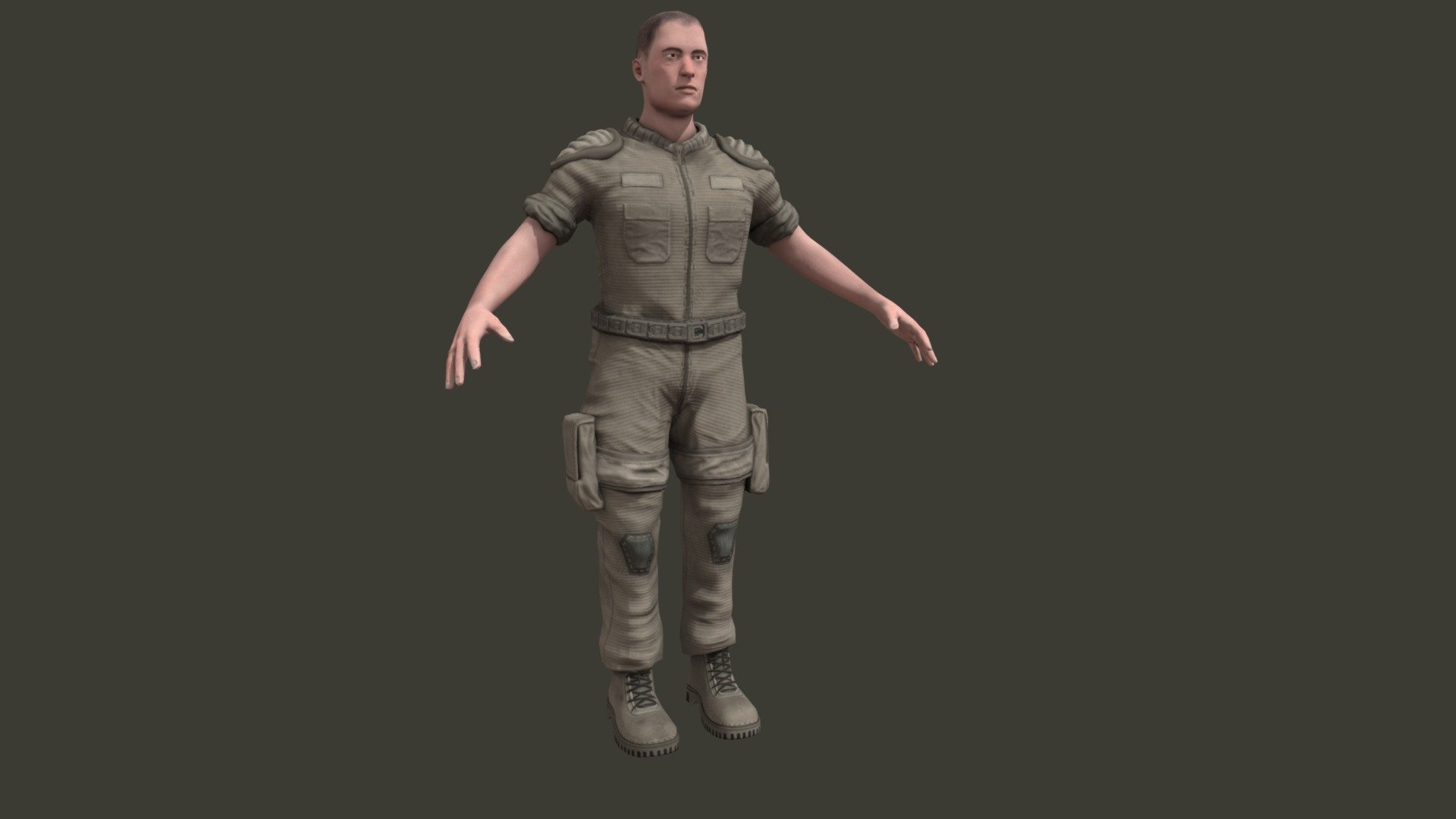 Rookie soldier - IK & FK RIGGED - Buy Royalty Free 3D model by Wafelek ...