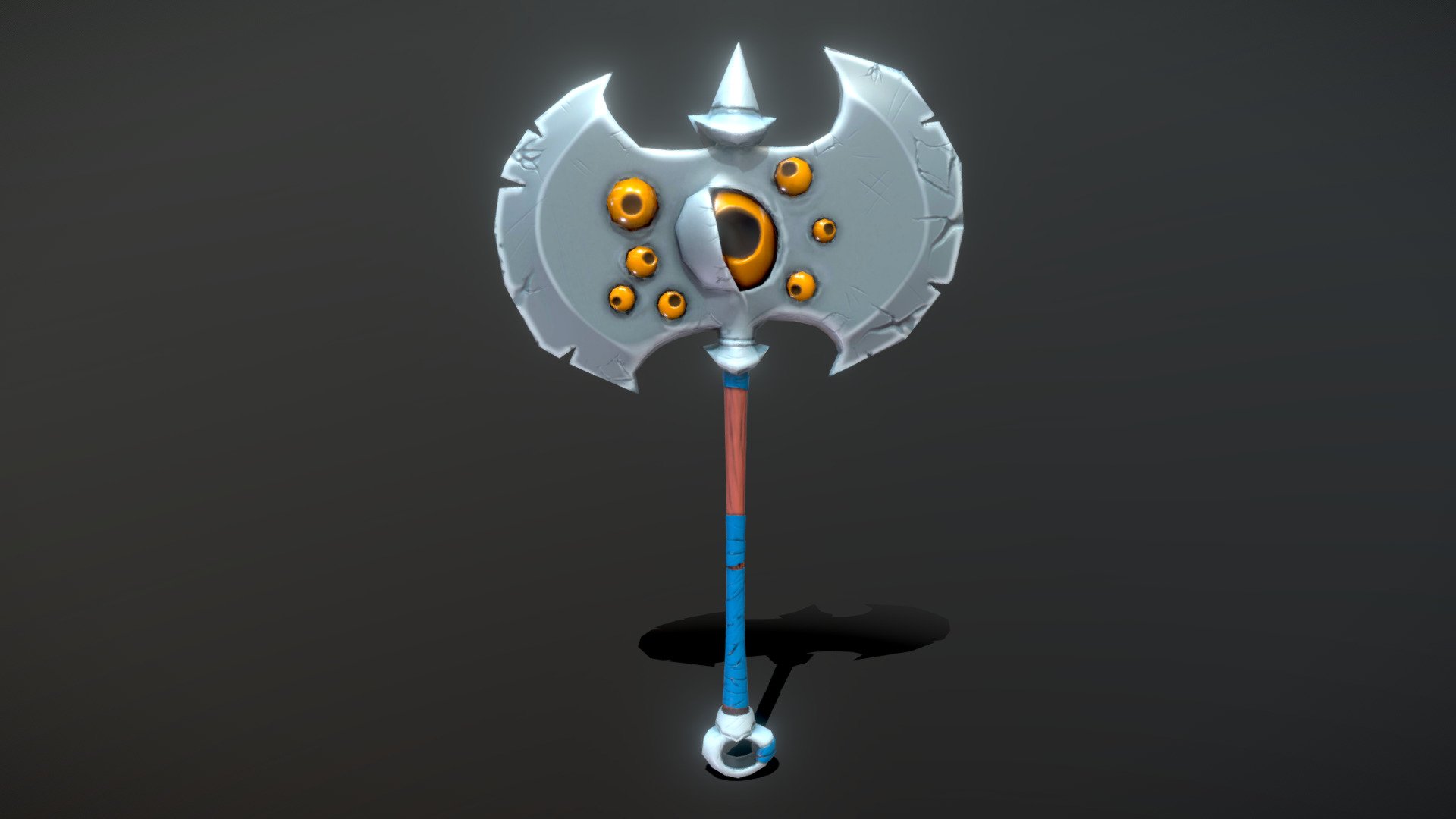 Stylized battle axe (design by: serge birau) - Download Free 3D model ...