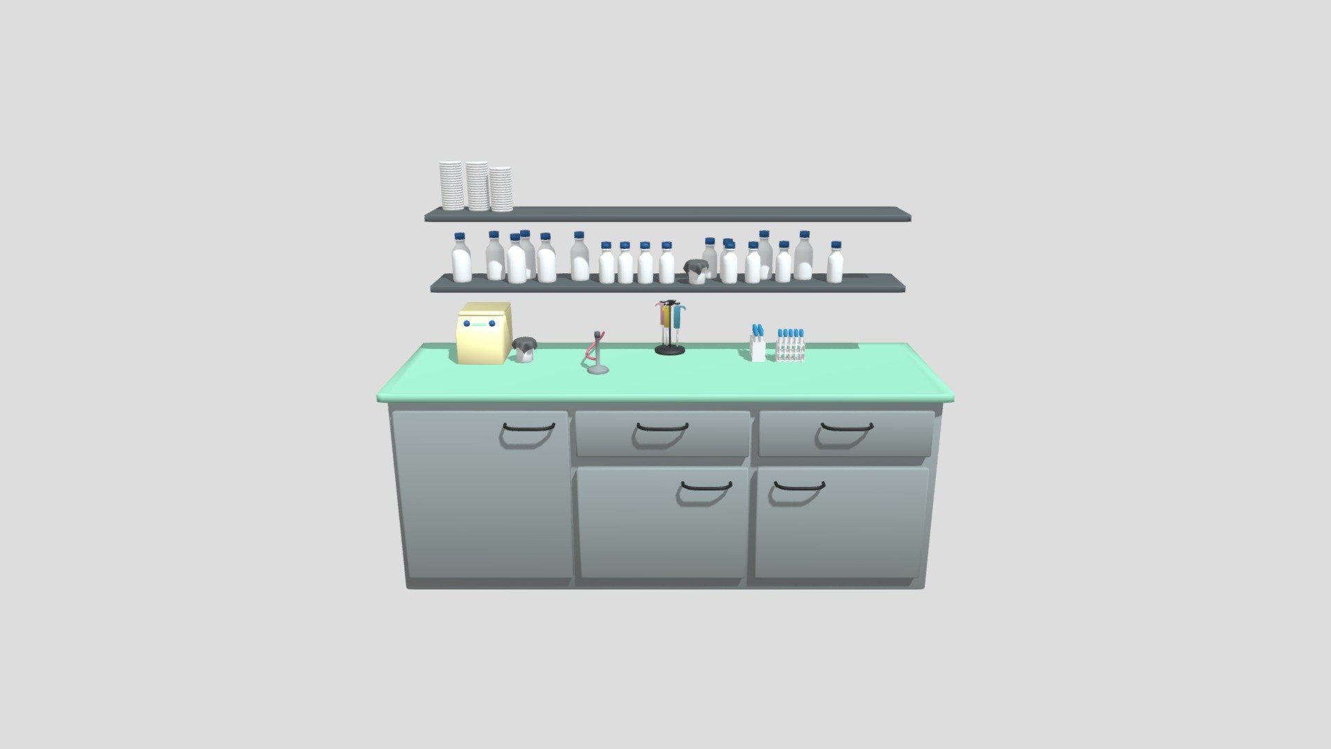 Lab bench 2 - Download Free 3D model by gzezel [7d76b55] - Sketchfab