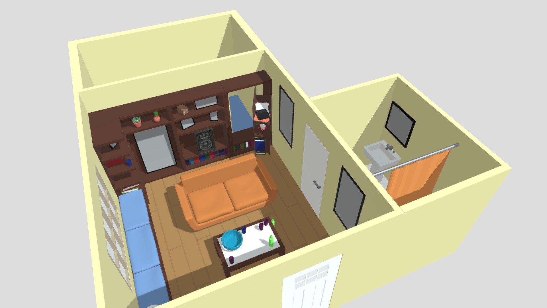 Escape Room Grey - 3D model by ana_quero [7d76dc3] - Sketchfab