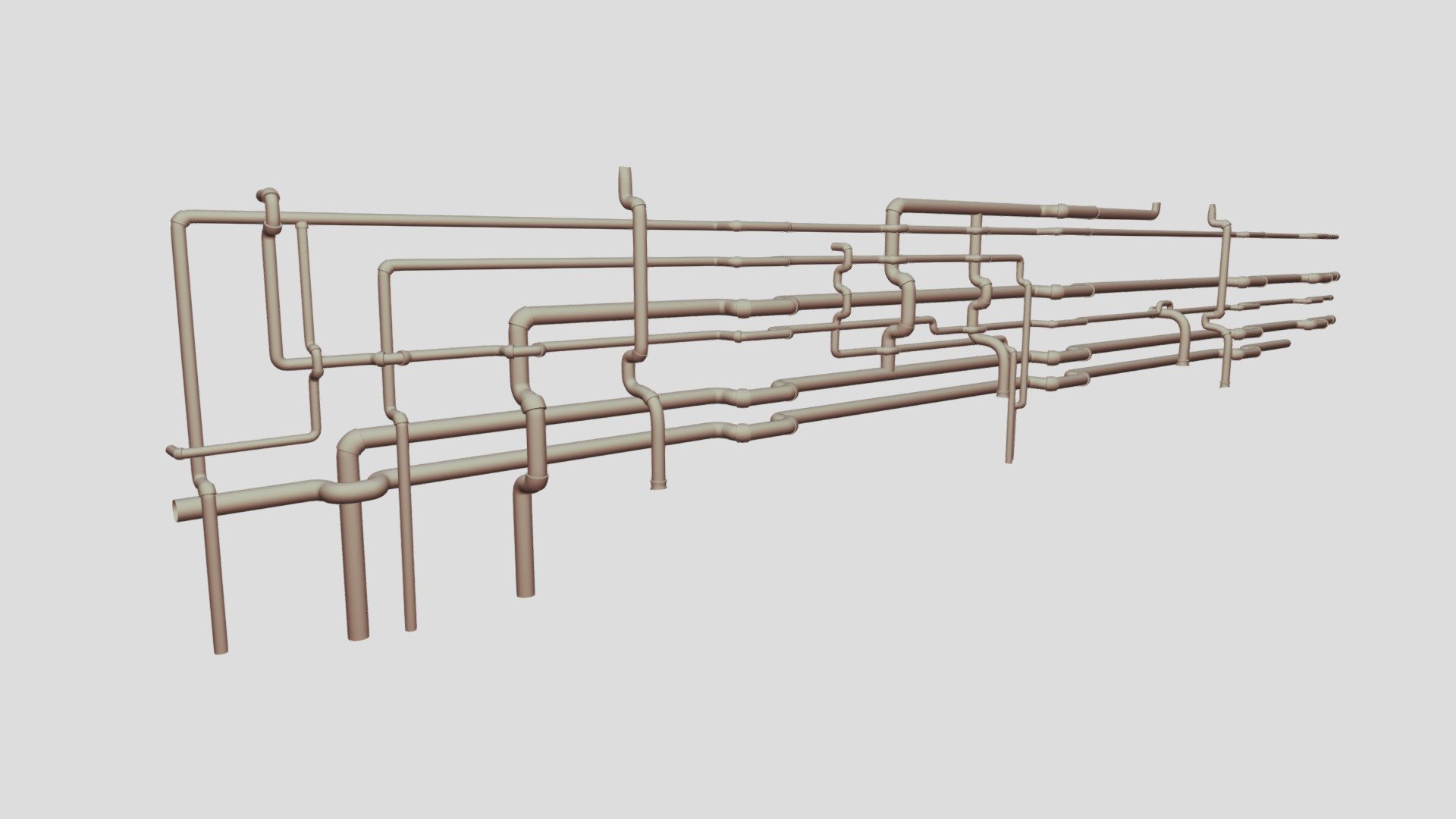 PIPE WALL - Buy Royalty Free 3D model by e.champion [7d79754 ...