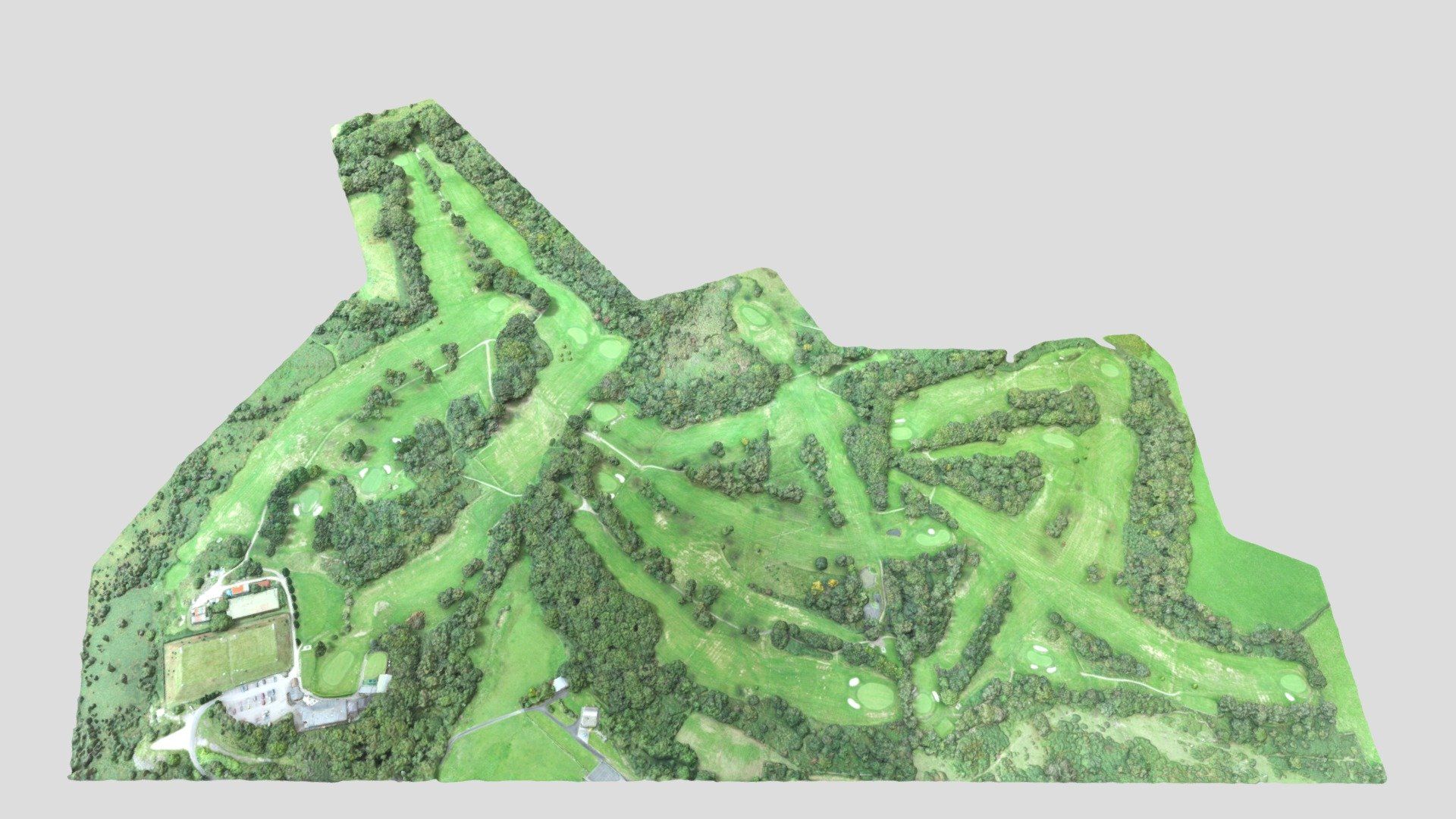 Pontypridd Golf Club 18-Hole Course, South Wales - 3D model by ...