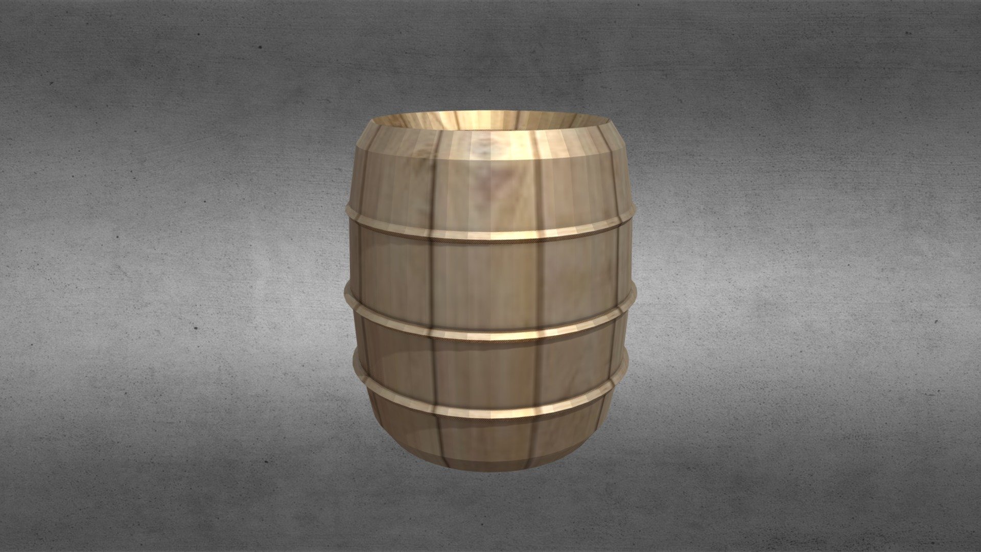Barrel - 3D model by Romy (@Romyvr) [7d7bd33] - Sketchfab