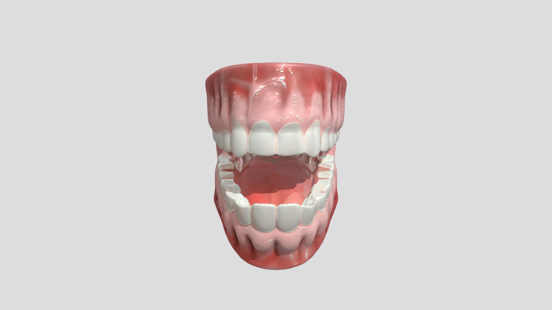 Open human mouth with teeth - 3D model by putrakadal354 [7d7ce91 ...