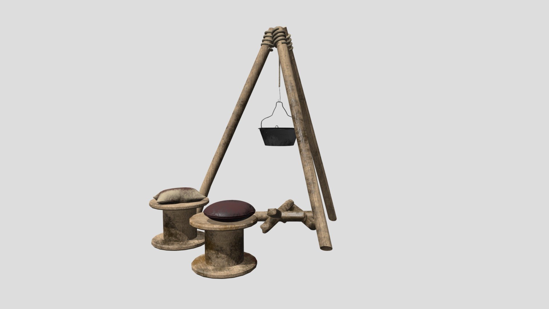 Cooking Pit - 3D model by melissaSNHU [7d7d0fd] - Sketchfab