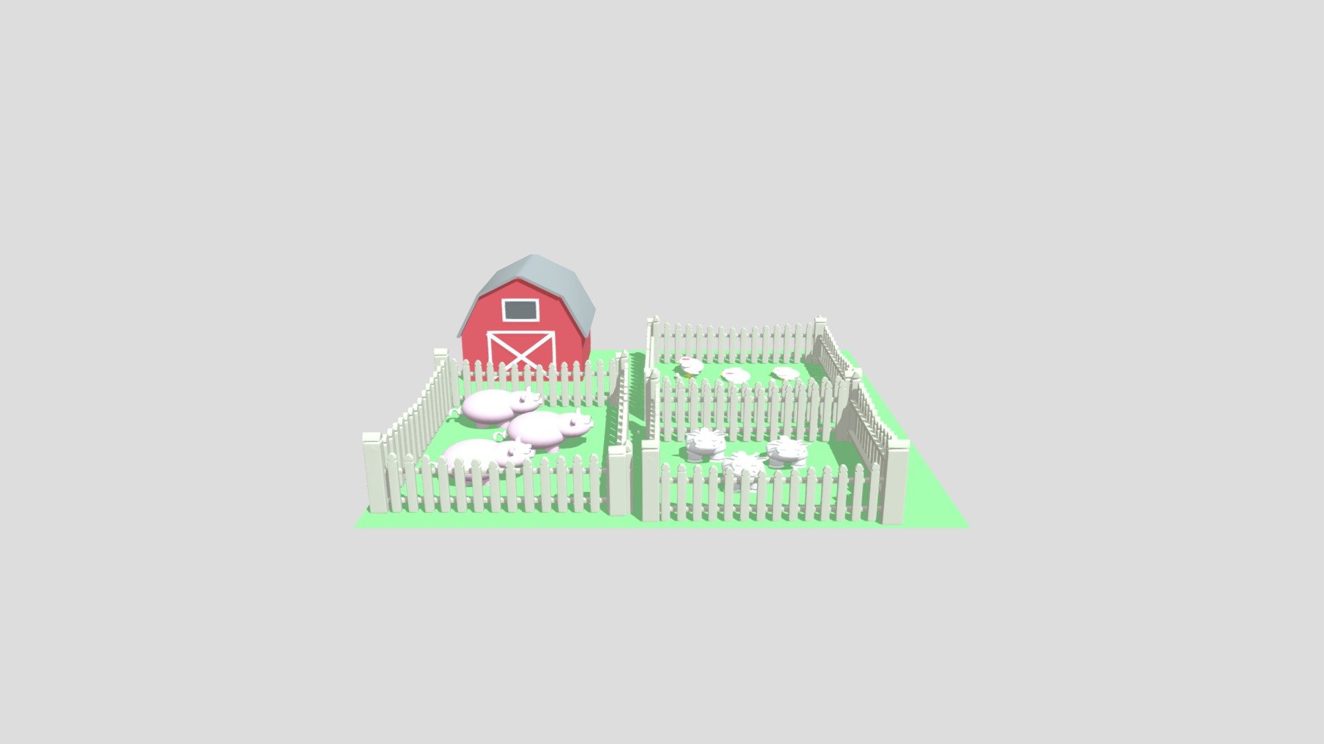 Farm - Download Free 3D model by lilybezdek [7d7f33a] - Sketchfab