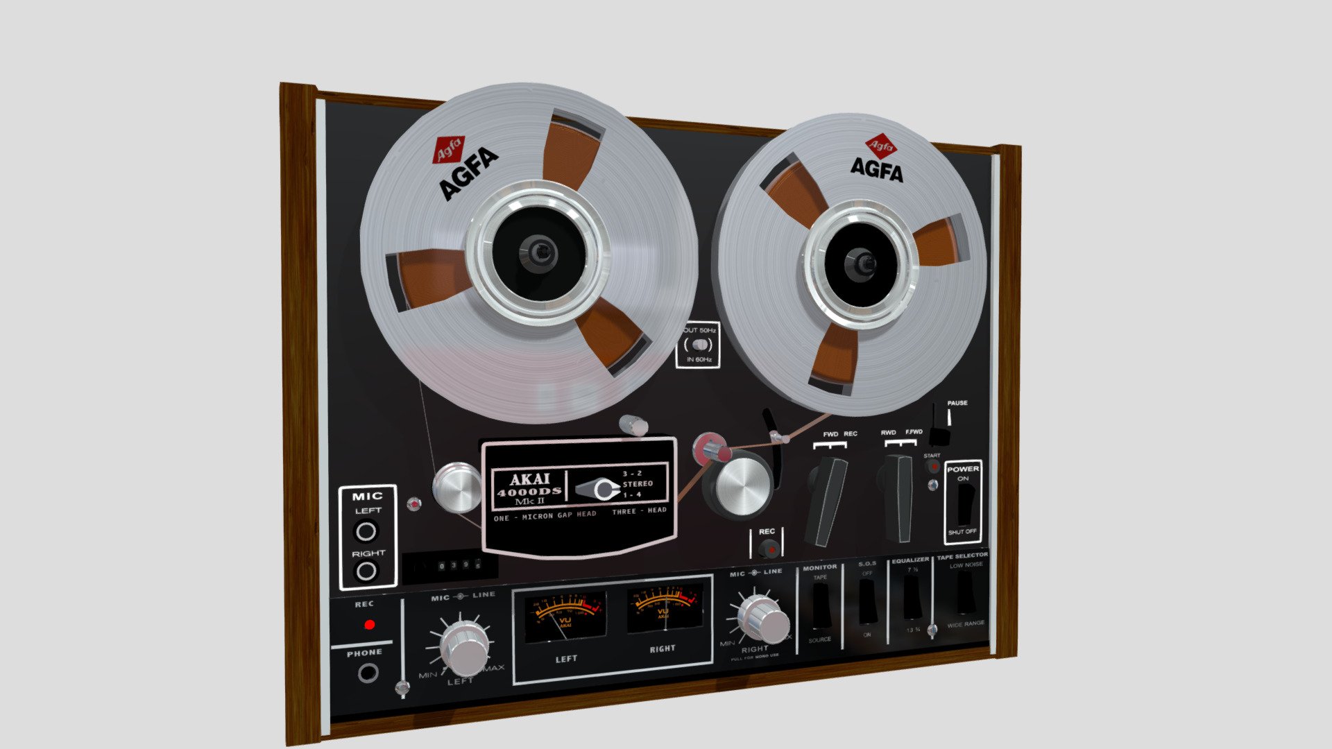 AKAI 4000DS MkII Black - 3D model by jvin [7d80c1e] - Sketchfab