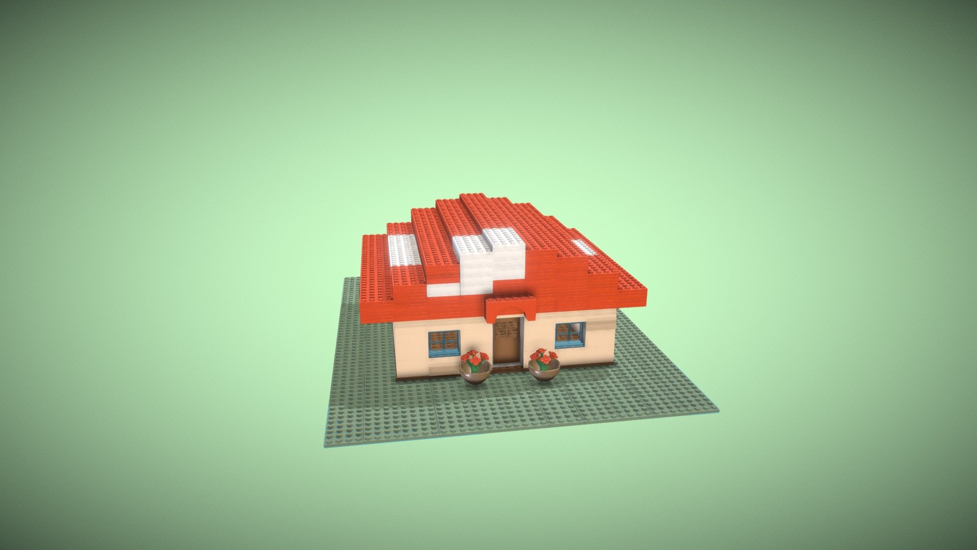 Lego Mushroom House (Made with Ben) - Download Free 3D model by Raineo ...