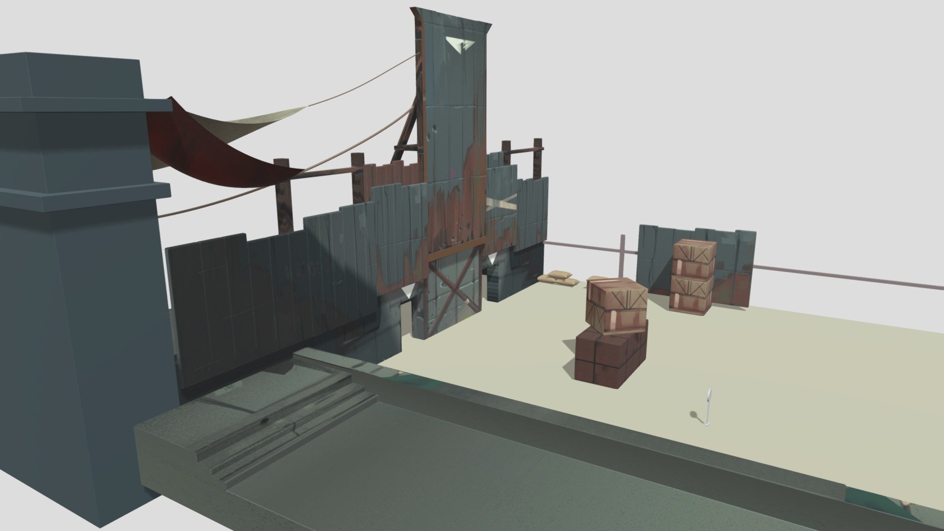 Valorant Shooting Range Fan Model Practice - 3D model by Clark ...